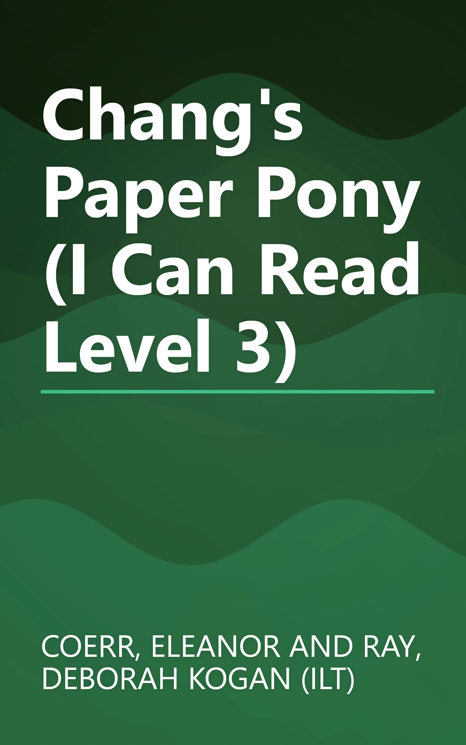 Chang's Paper Pony (I Can Read Level 3) book cover