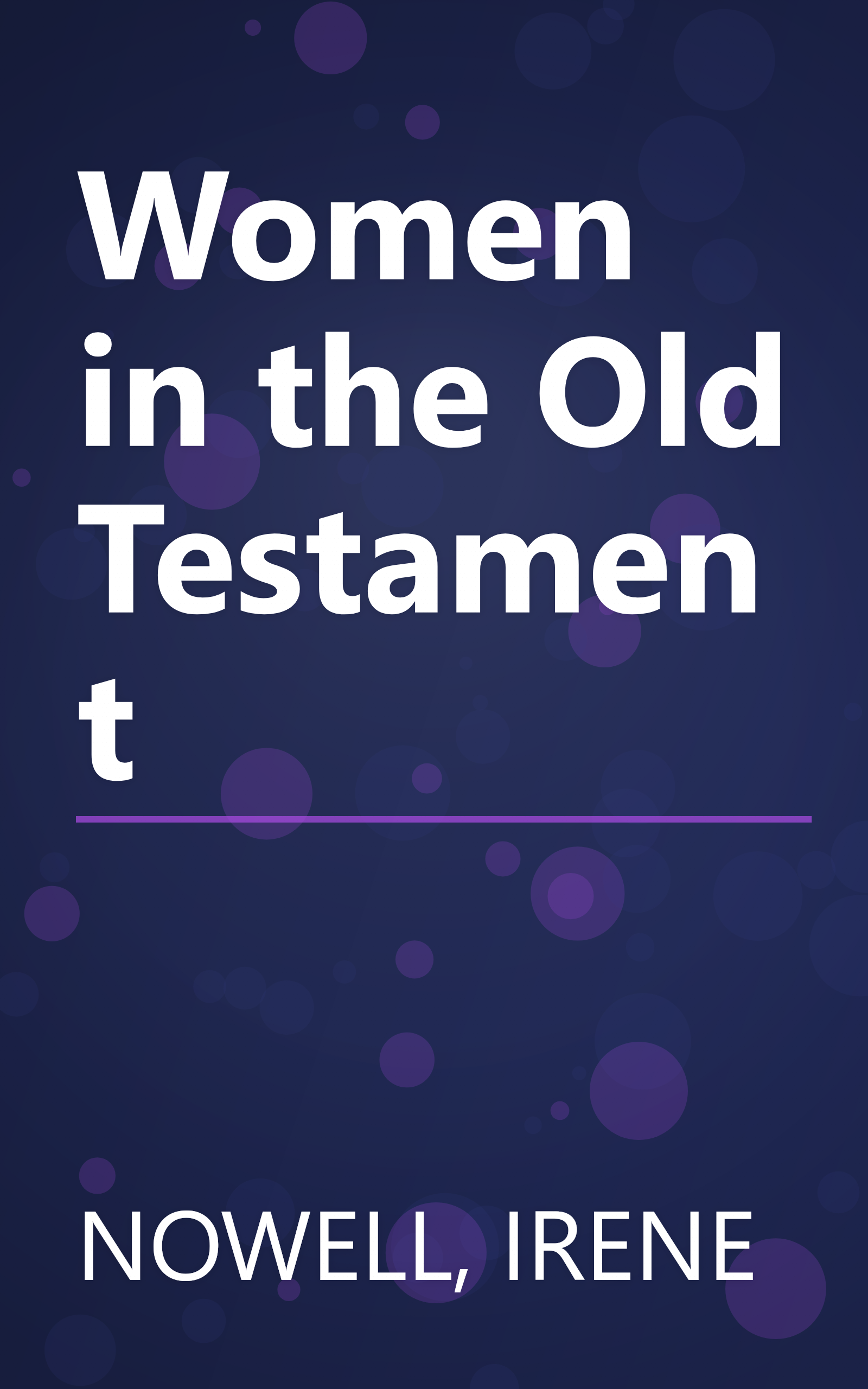 Women in the Old Testament book cover