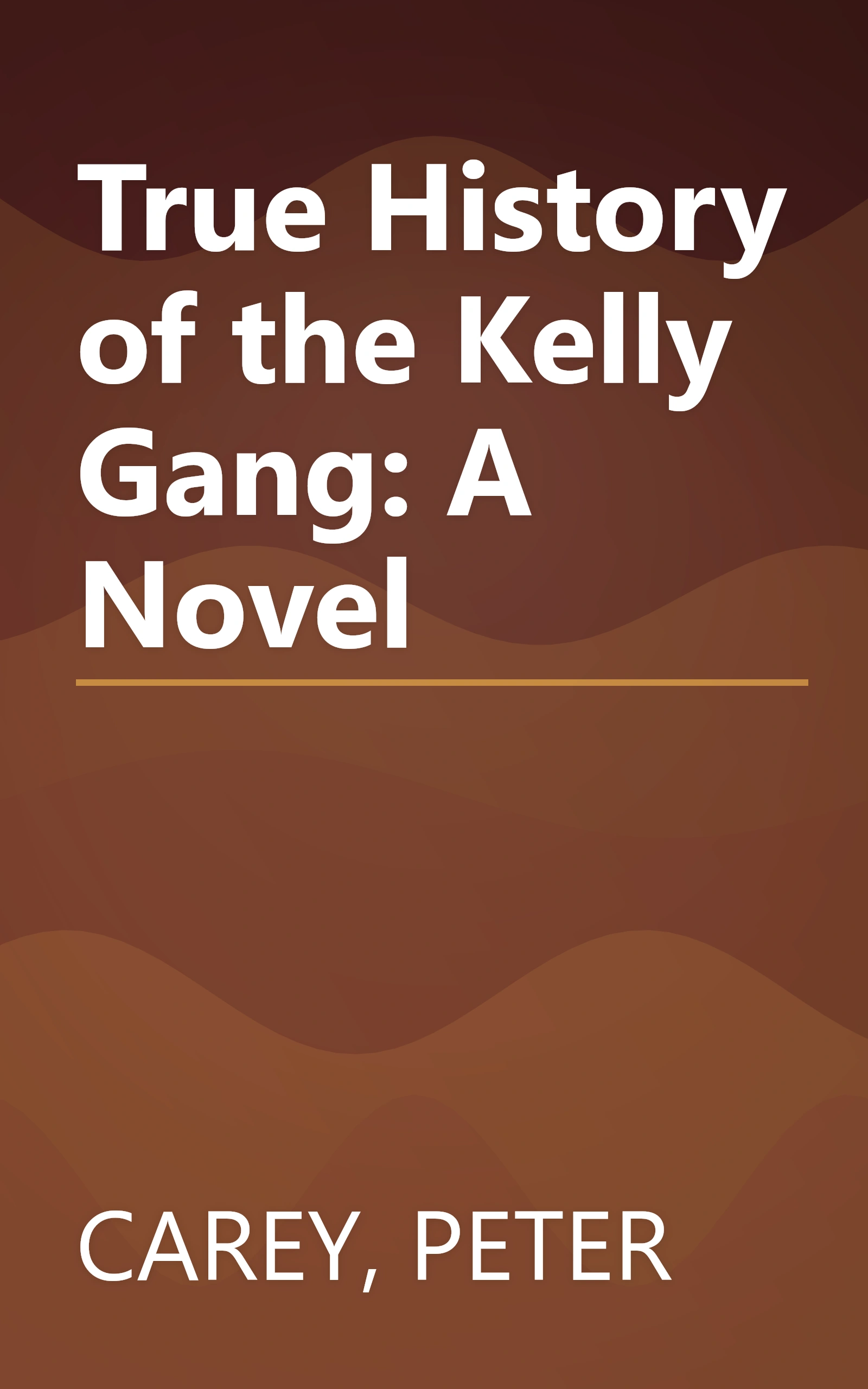 True History of the Kelly Gang: A Novel book cover