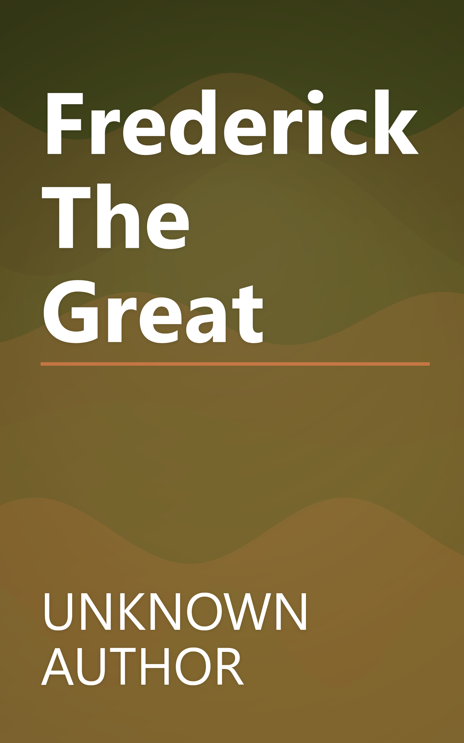 Frederick The Great book cover