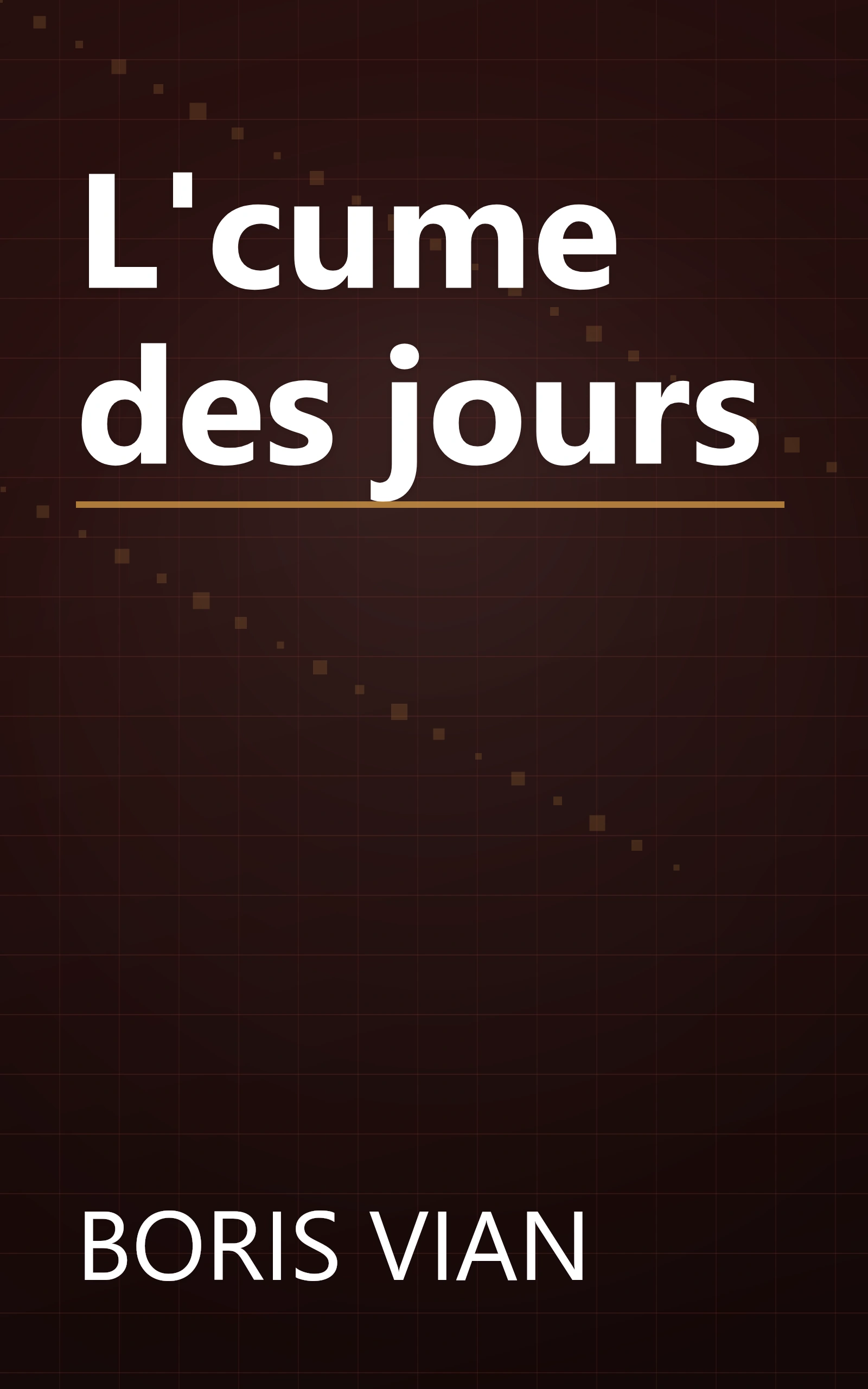 L'cume des jours book cover