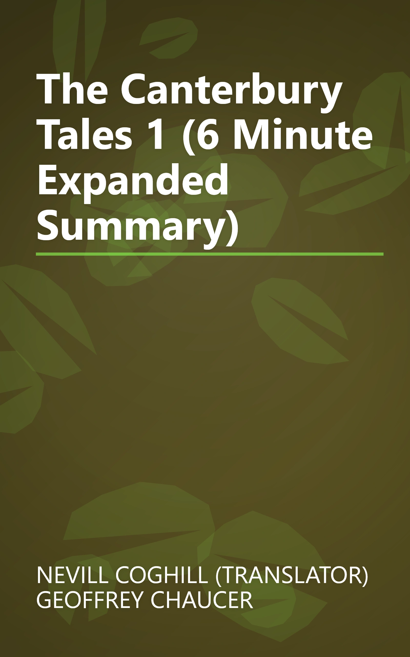 The Canterbury Tales 1 (6 Minute   Expanded Summary) book cover