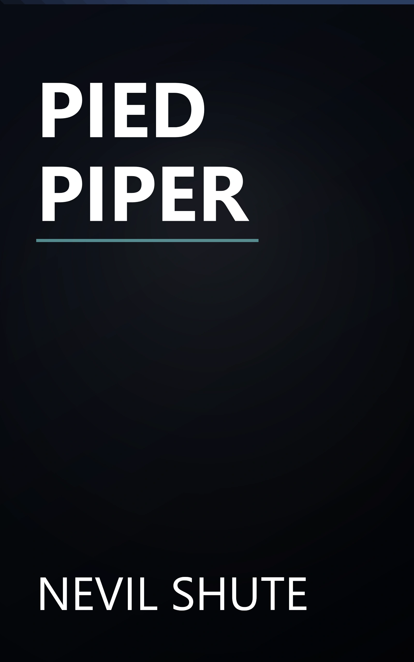 PIED PIPER book cover