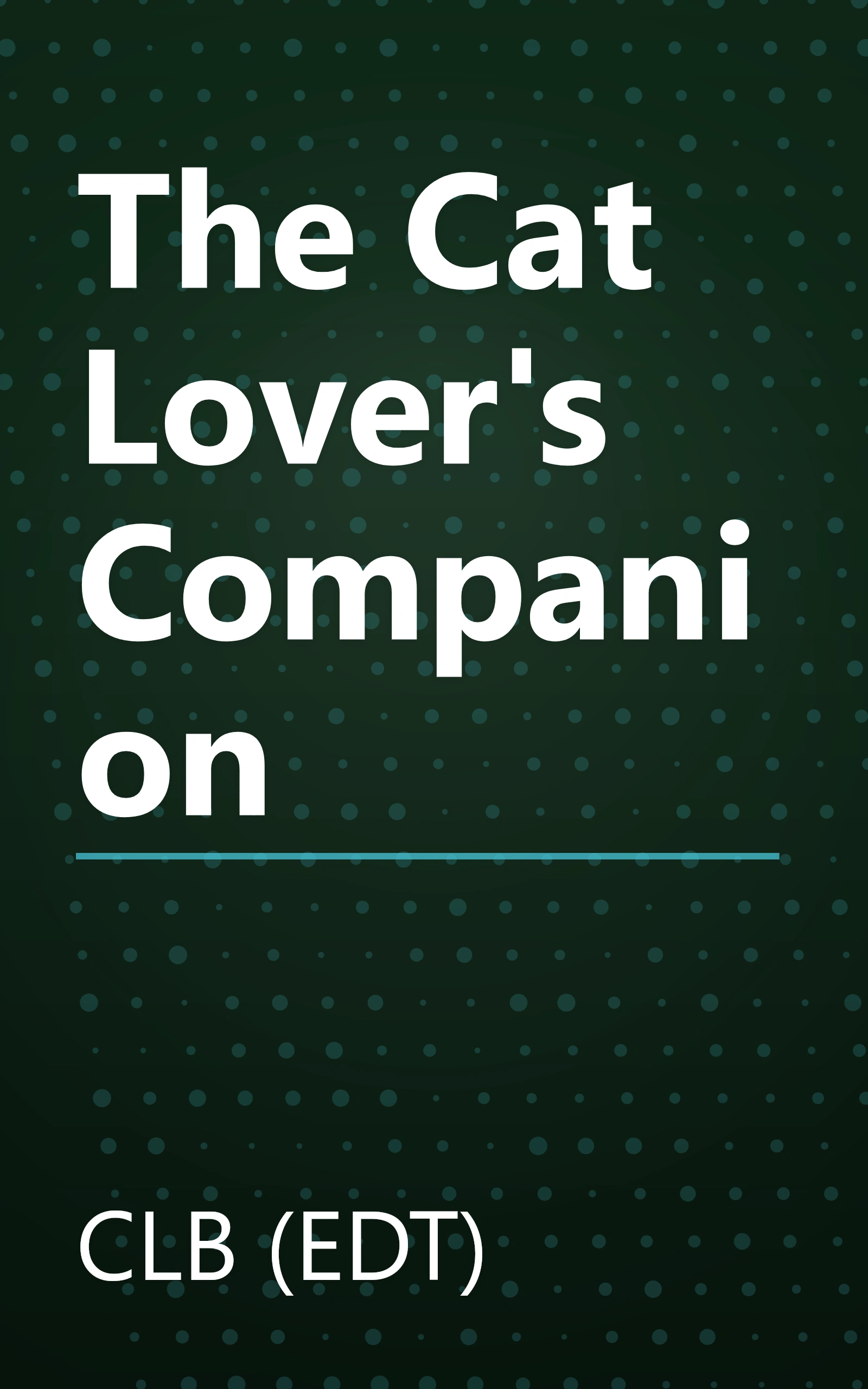 The Cat Lover's Companion book cover