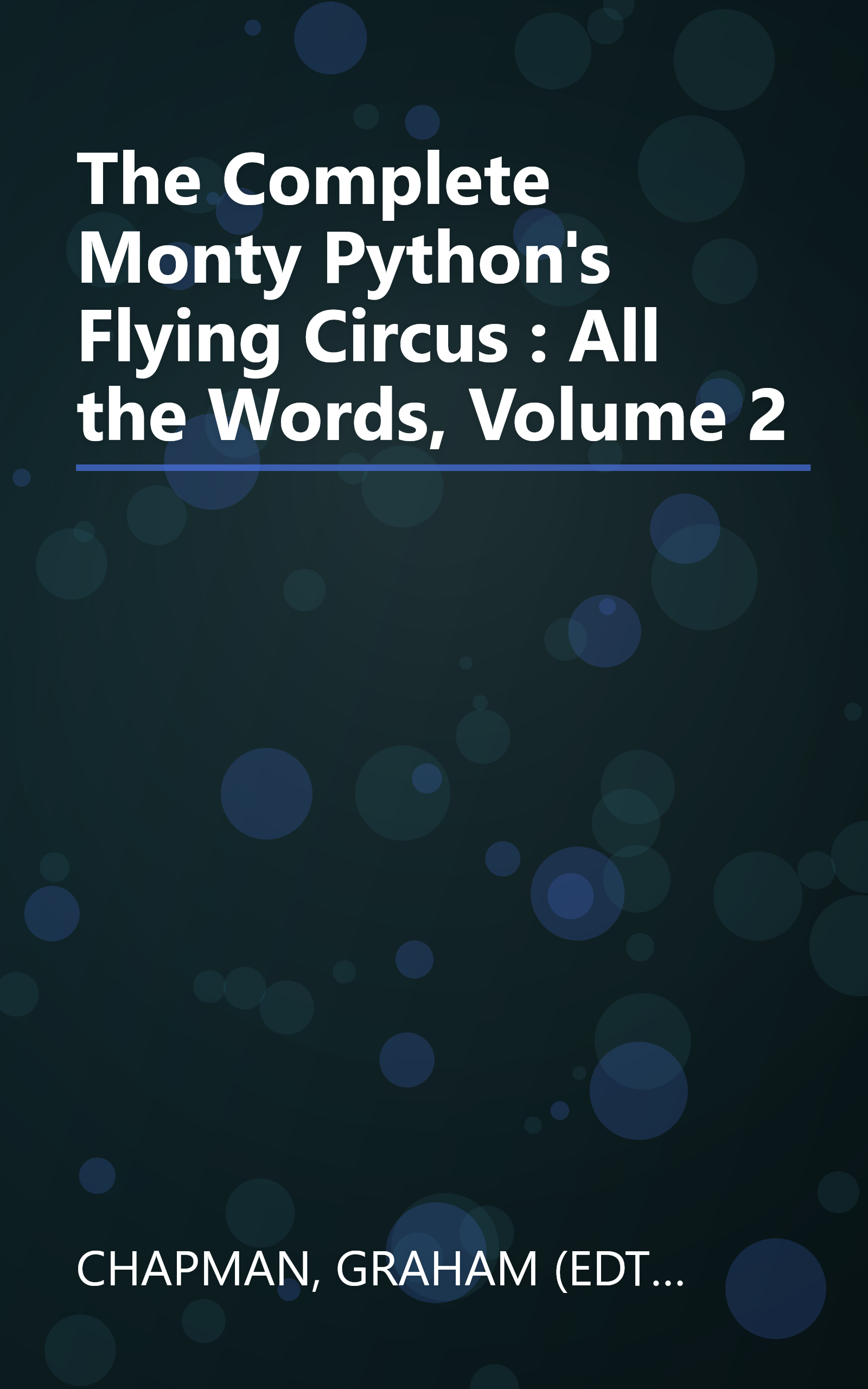 The Complete Monty Python's Flying Circus : All the Words, Volume 2 book cover