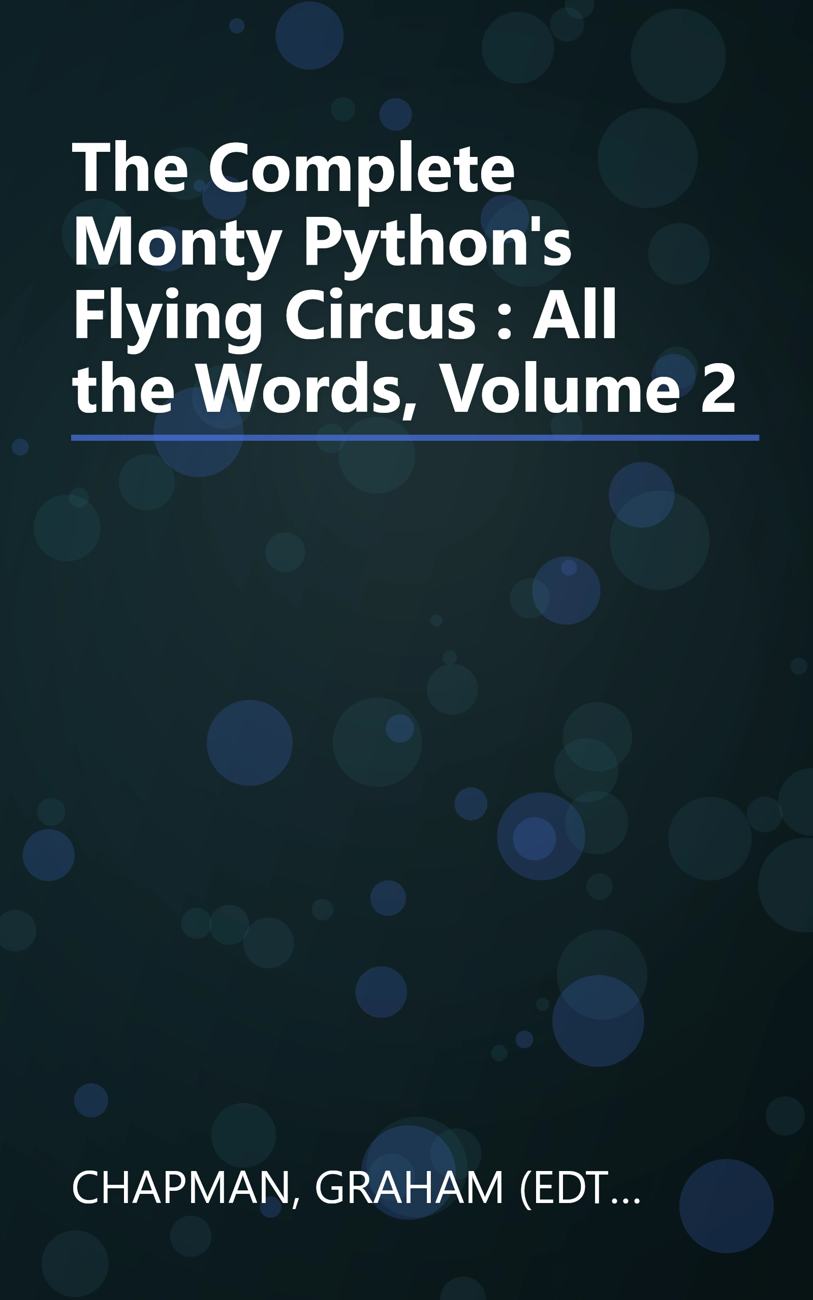 The Complete Monty Python's Flying Circus : All the Words, Volume 2 book cover