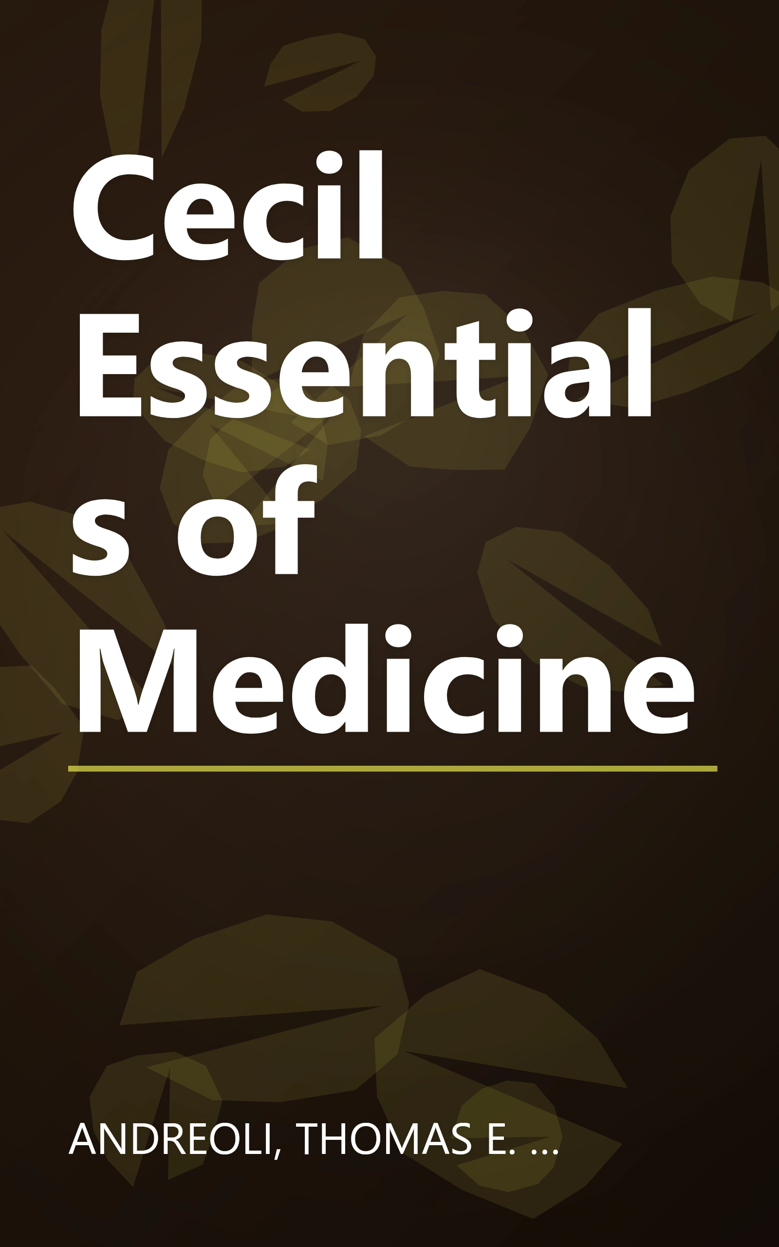 Cecil Essentials of Medicine book cover