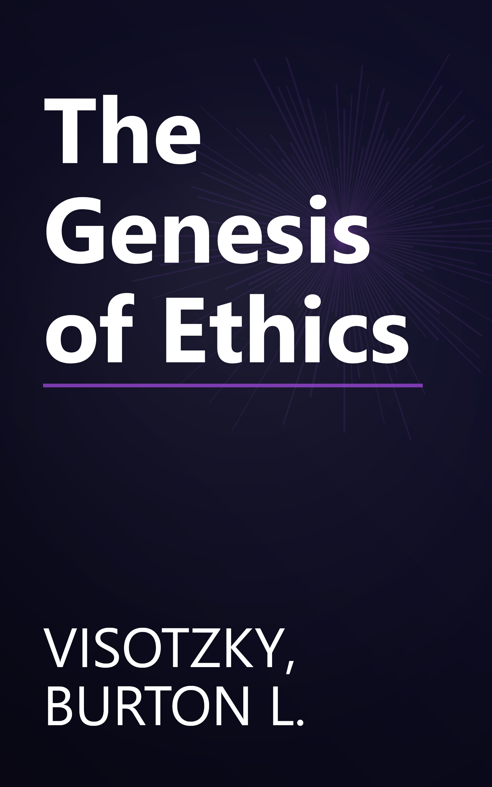 The Genesis of Ethics book cover