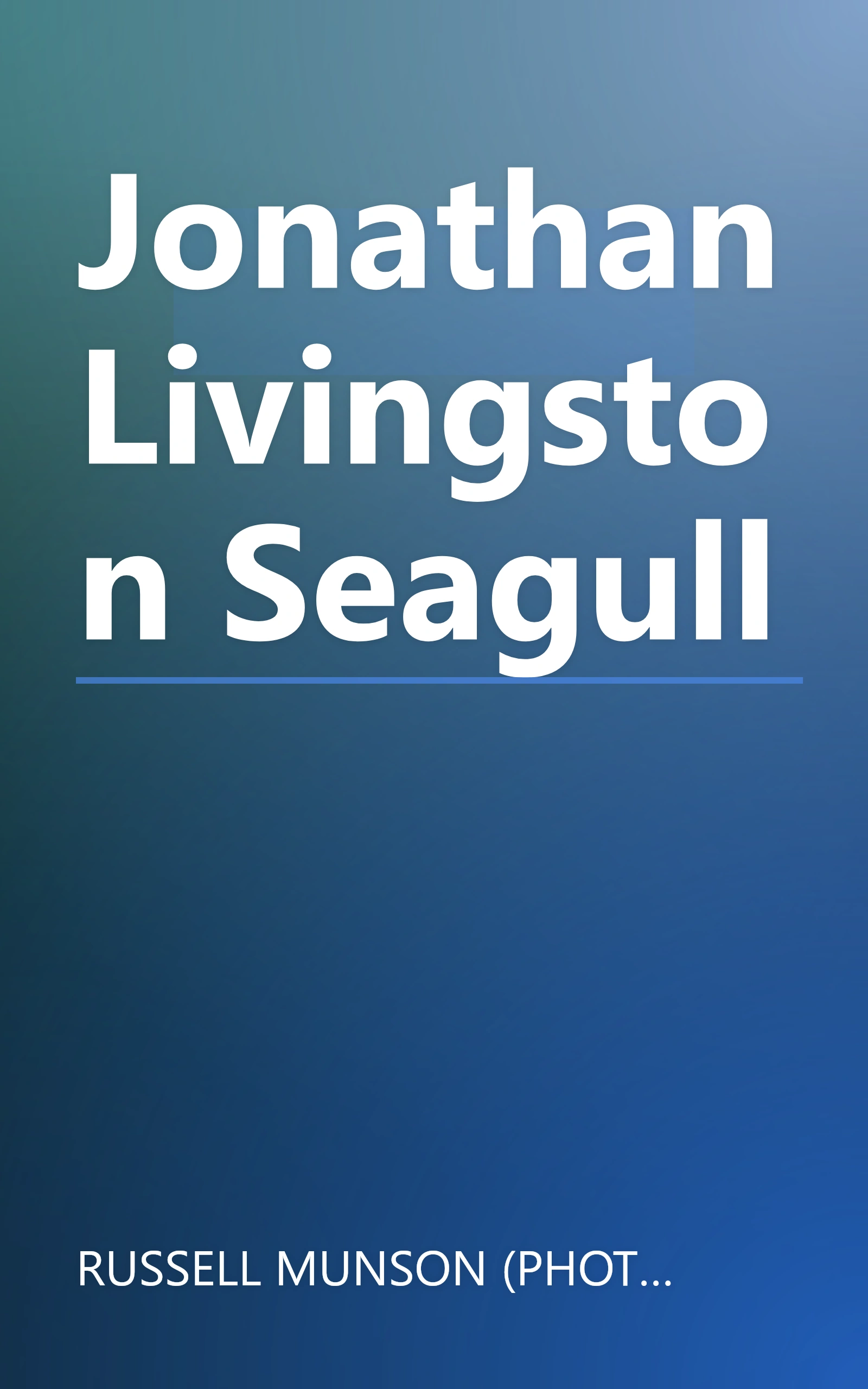 Jonathan Livingston Seagull book cover