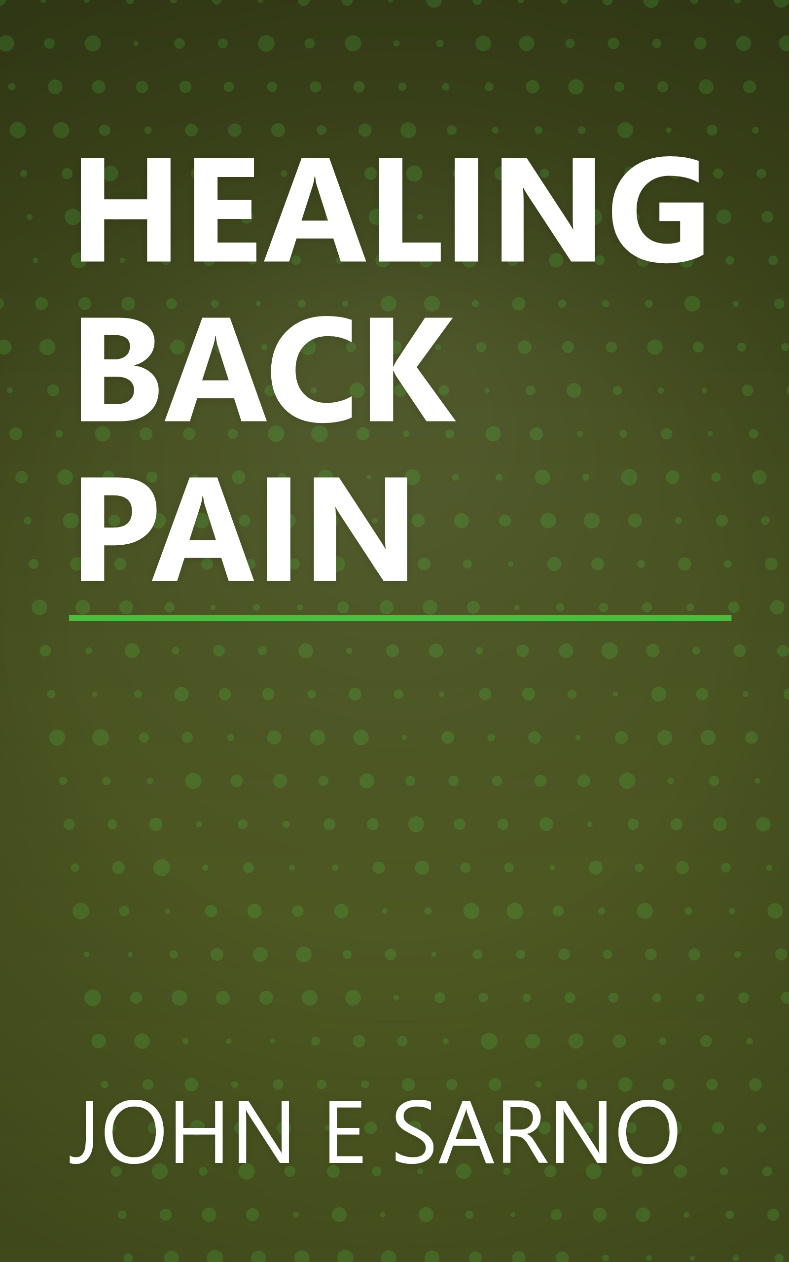 HEALING BACK PAIN book cover