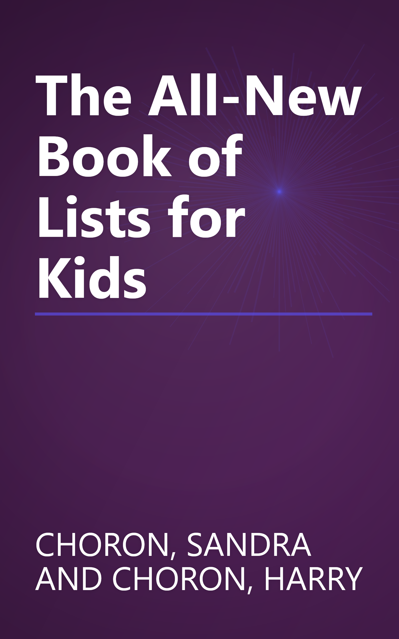 The All-New Book of Lists for Kids book cover