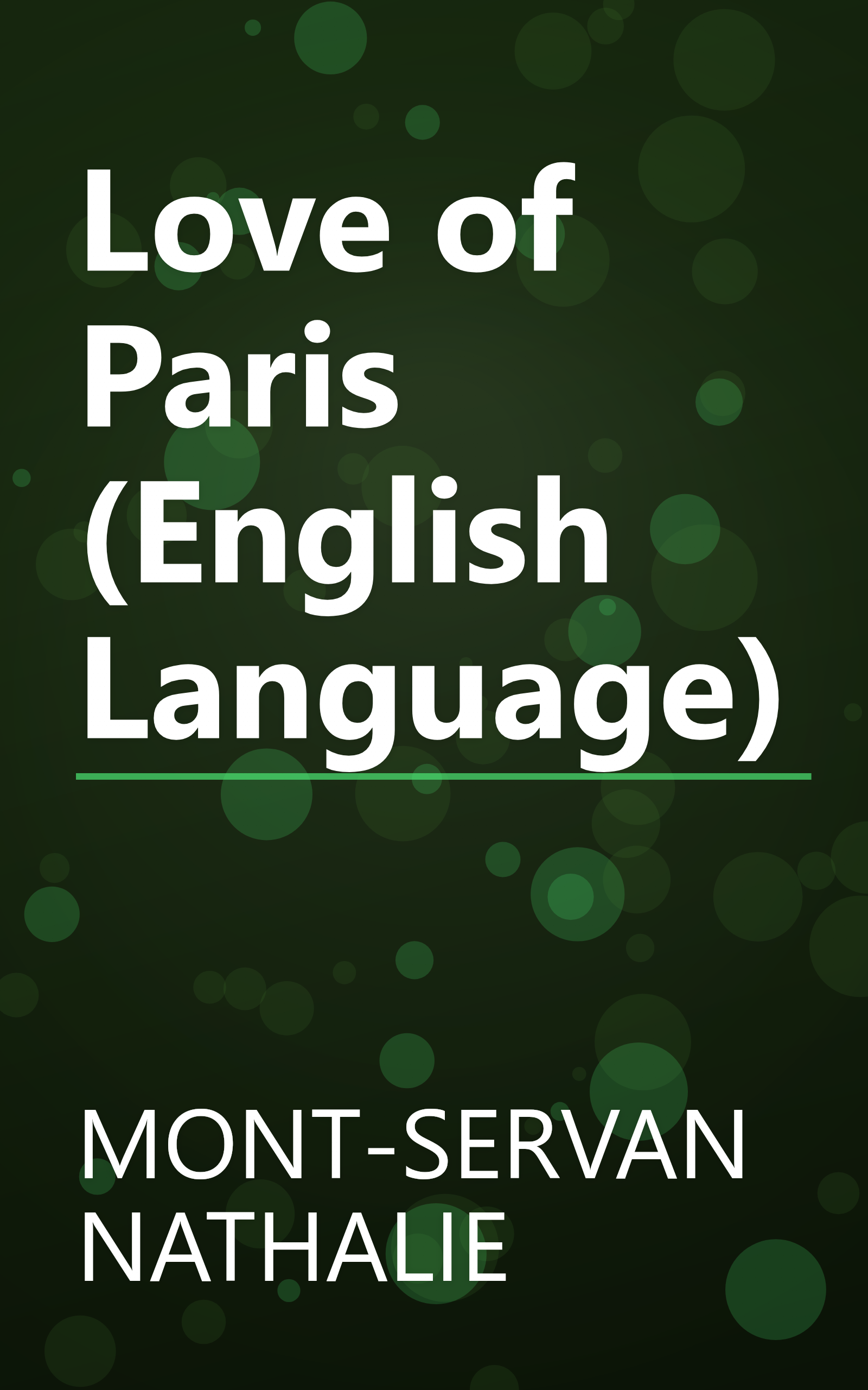 Love of Paris (English Language) book cover