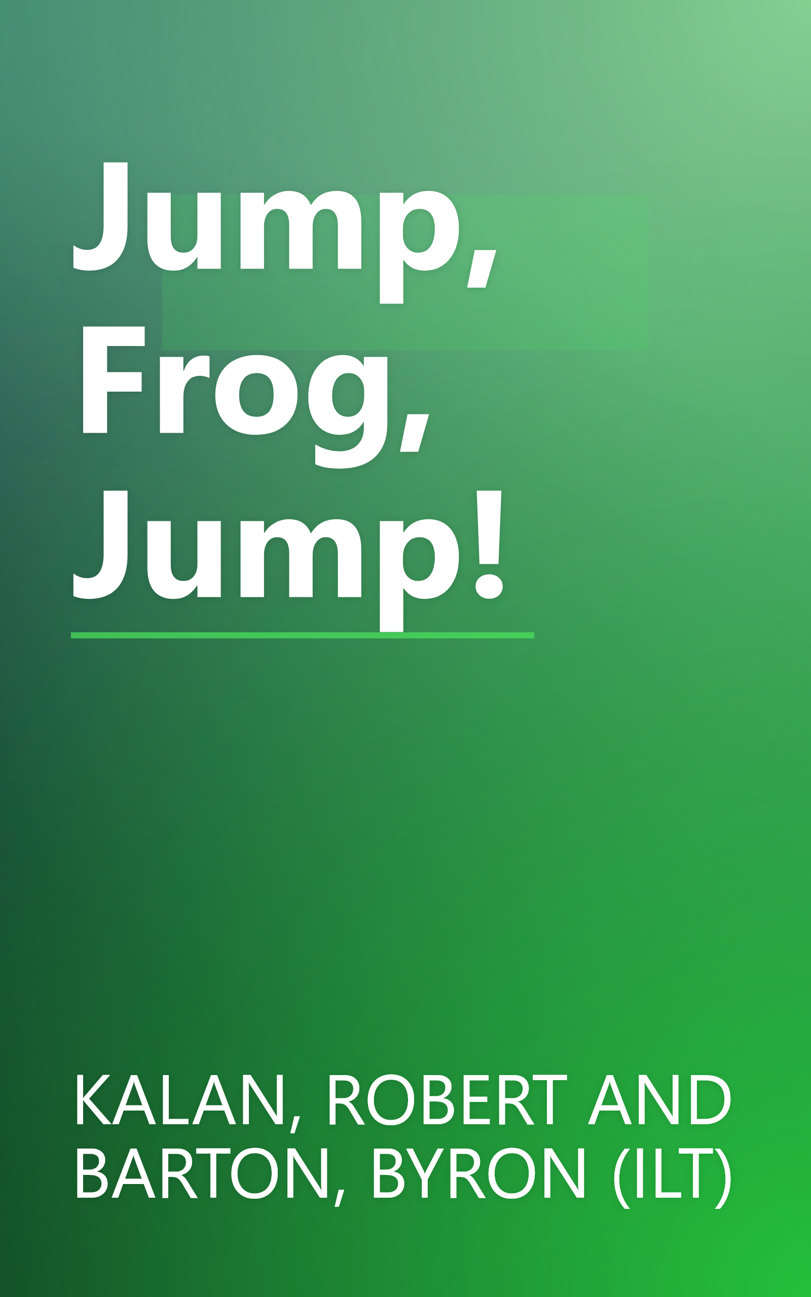 Jump, Frog, Jump! book cover