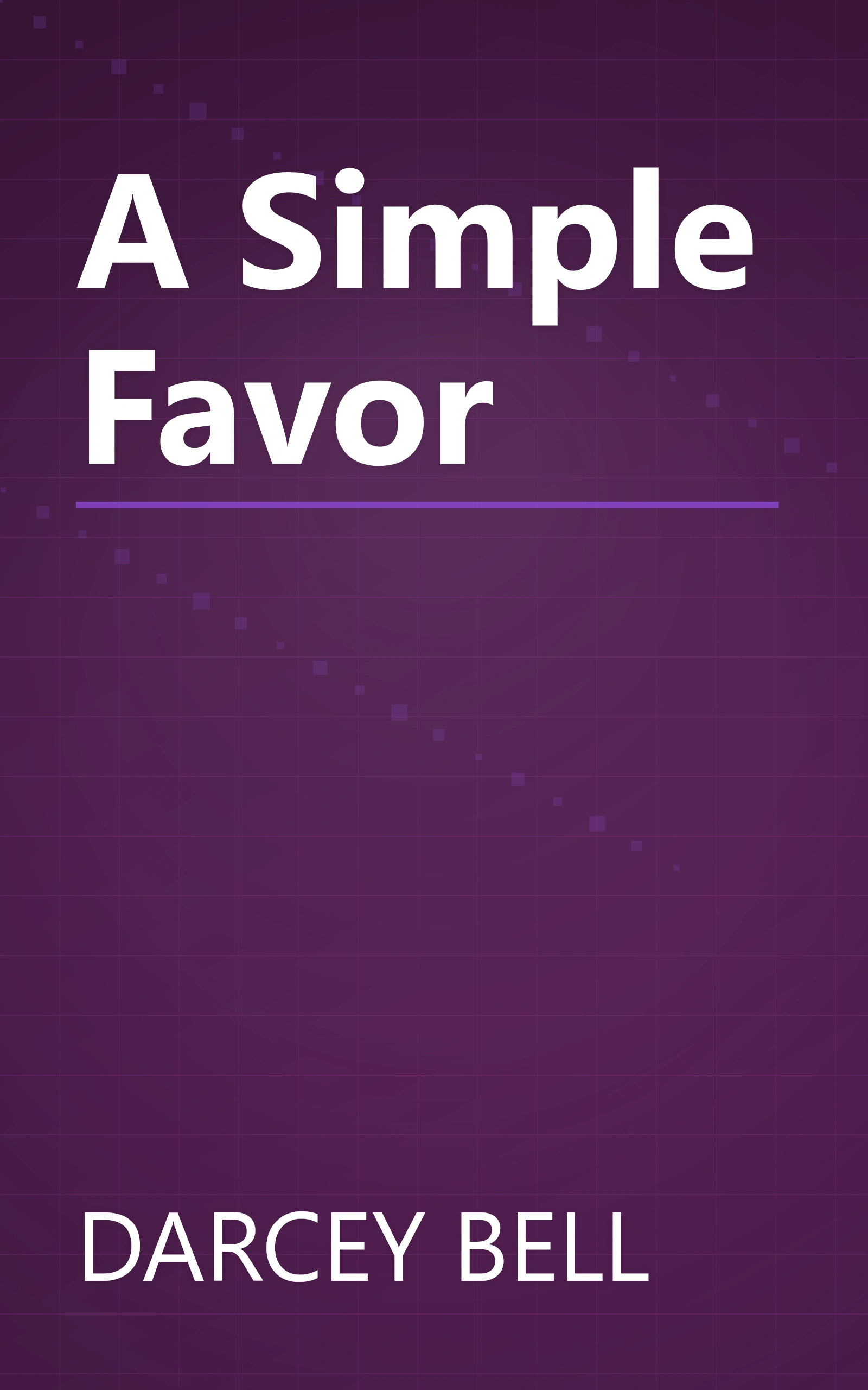 A Simple Favor book cover