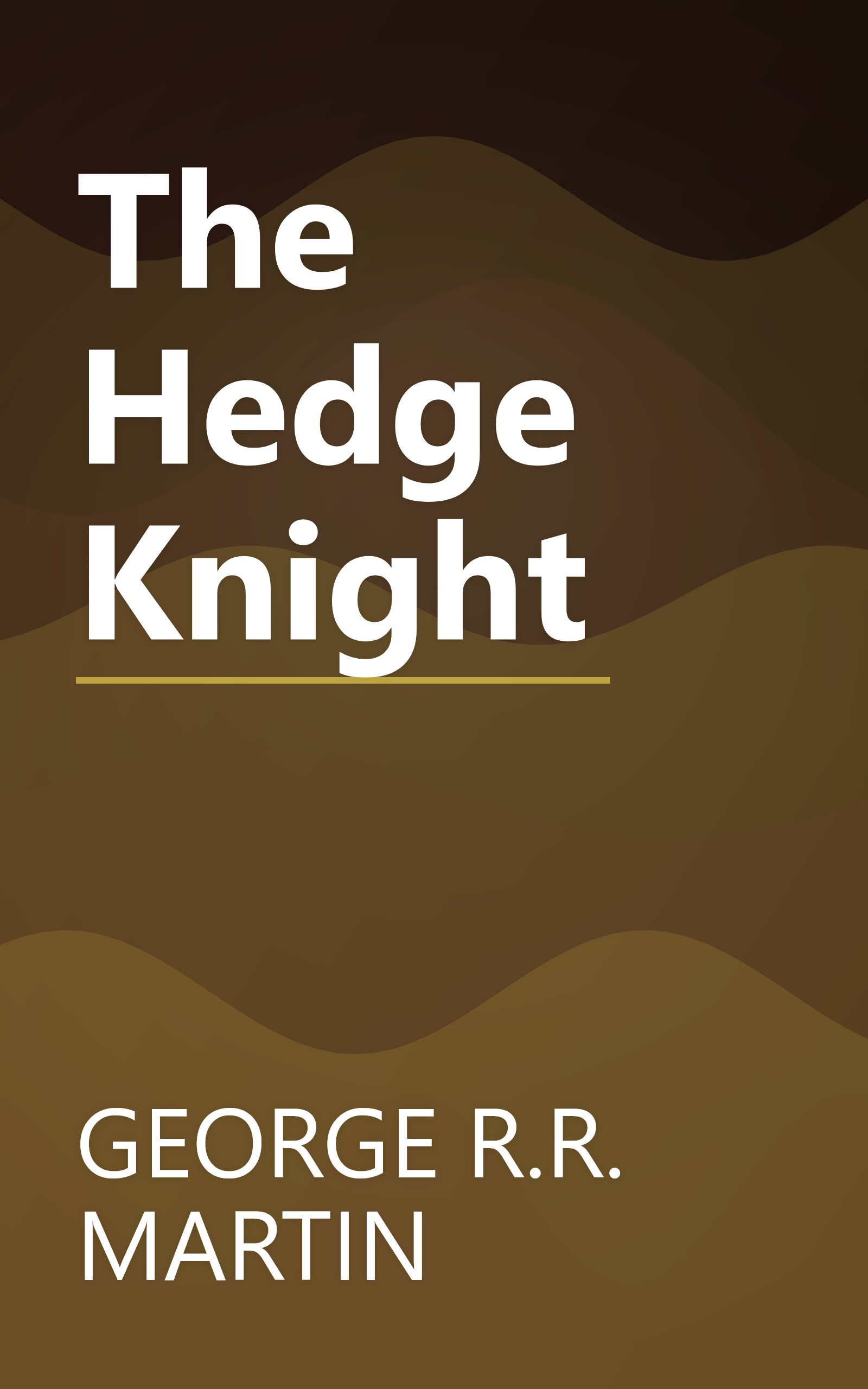 The Hedge Knight book cover