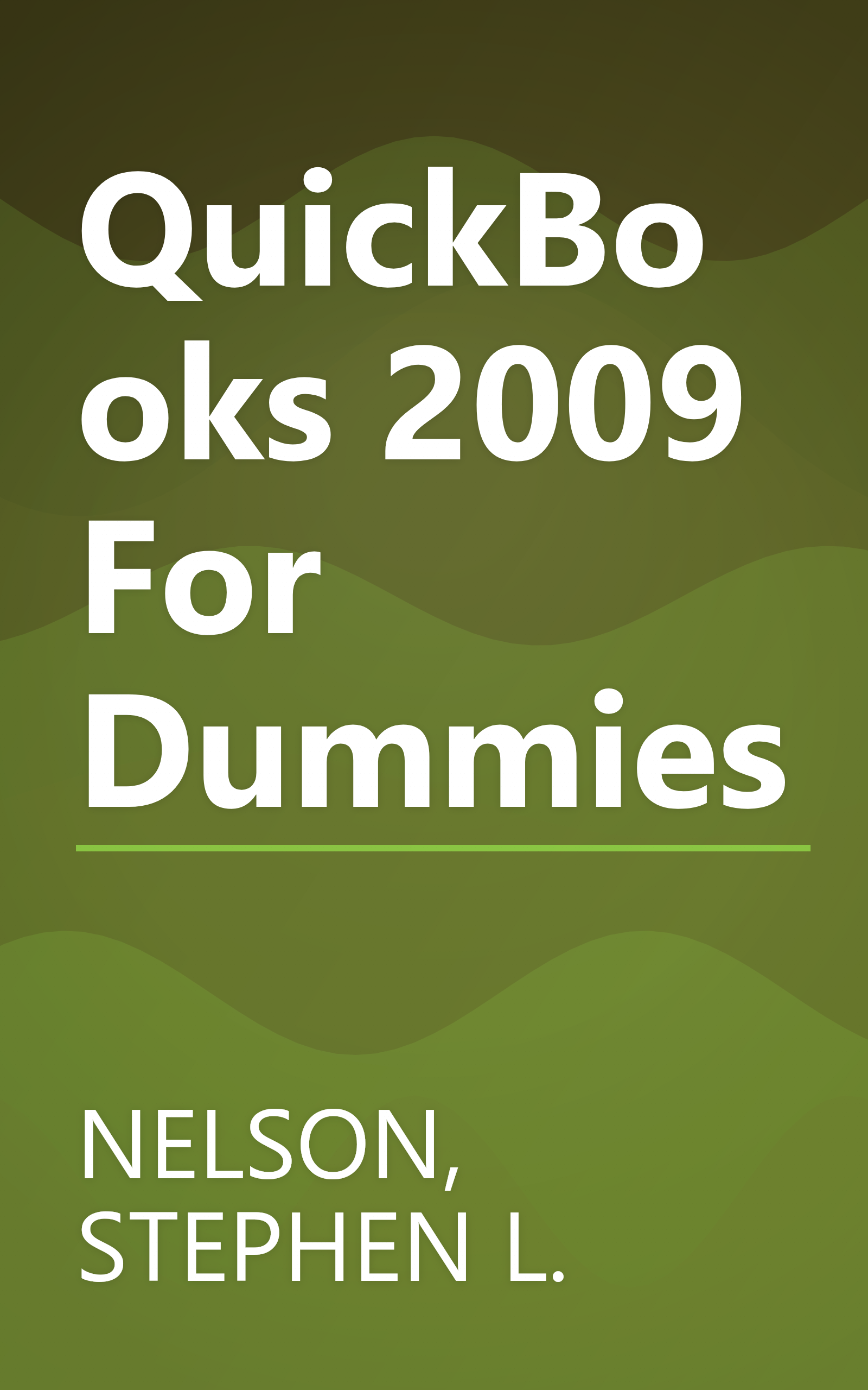 QuickBooks 2009 For Dummies book cover