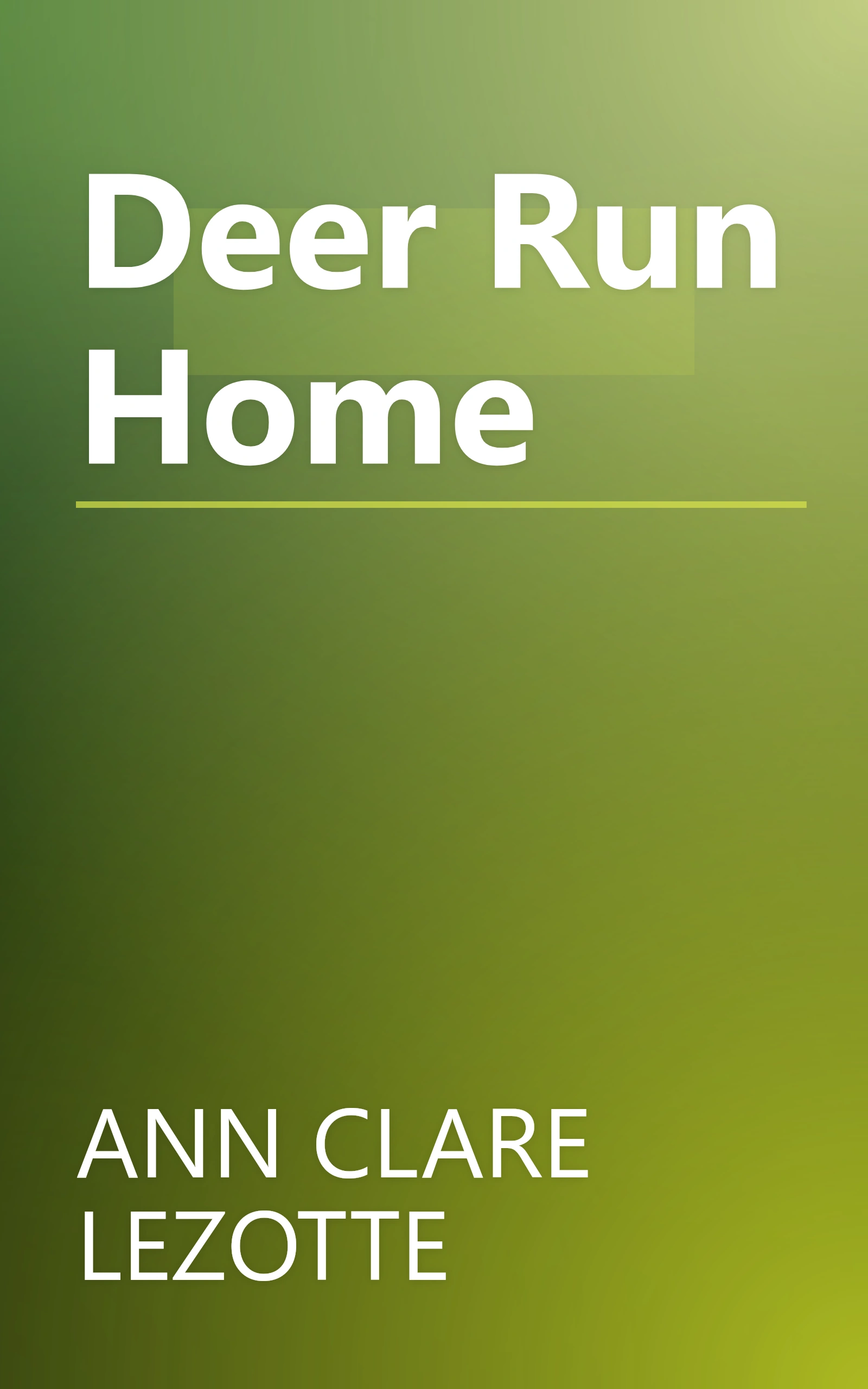 Deer Run Home book cover