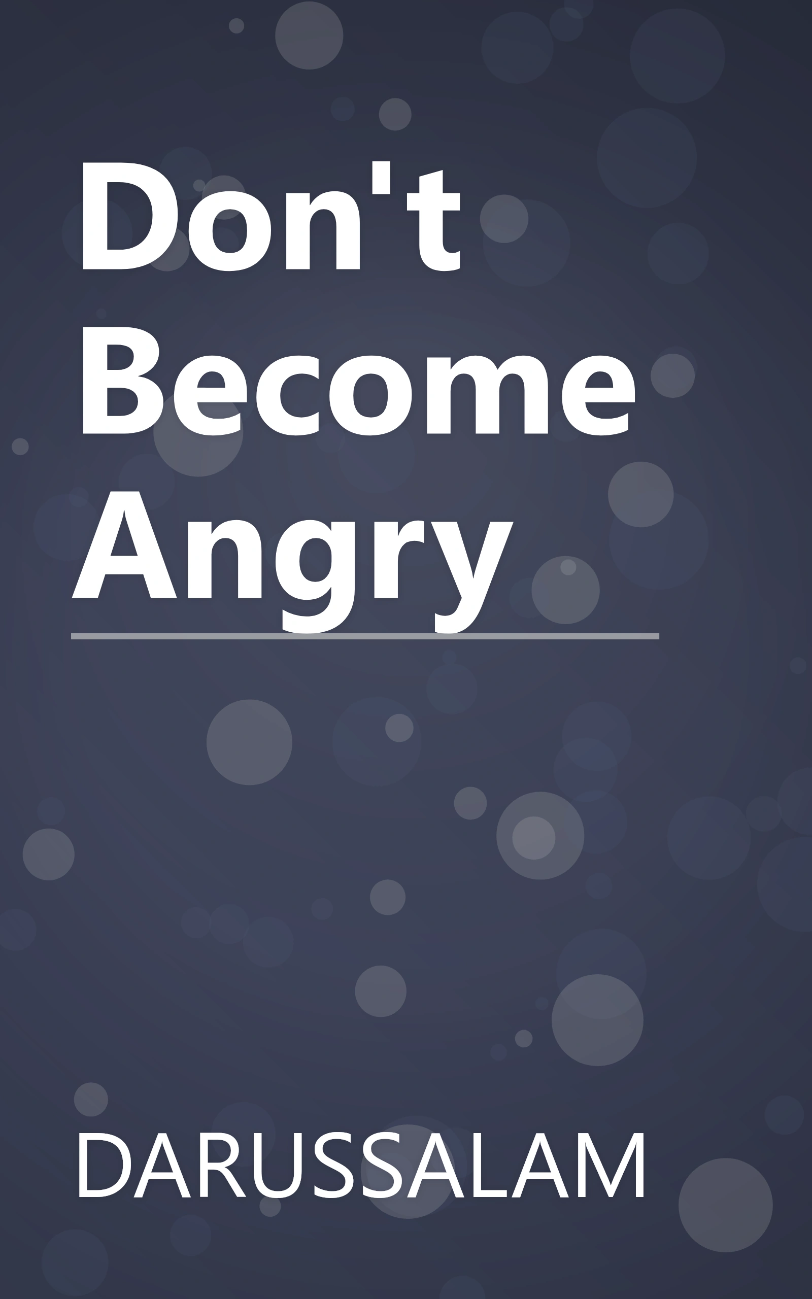 Don't Become Angry book cover