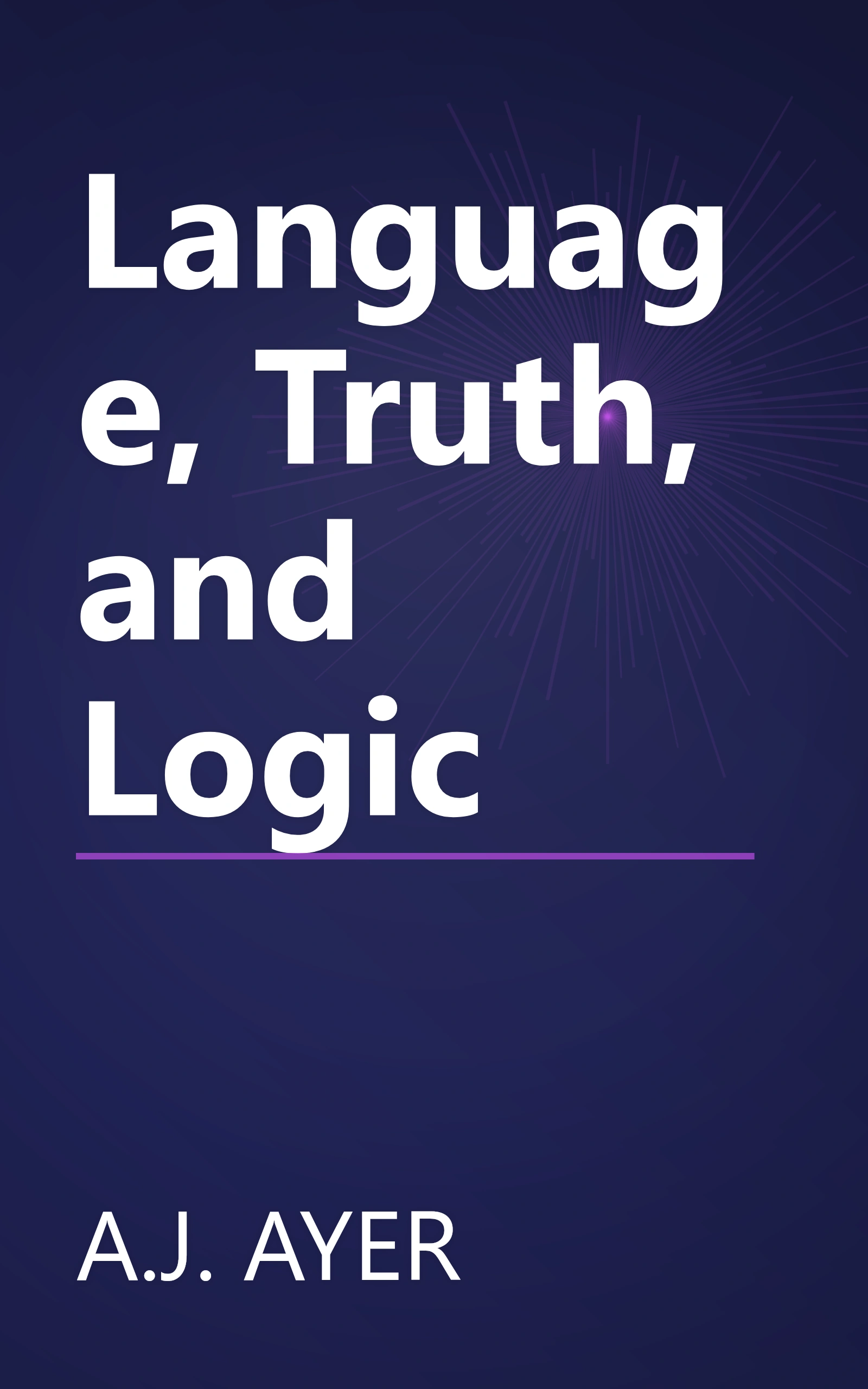 Language, Truth, and Logic book cover