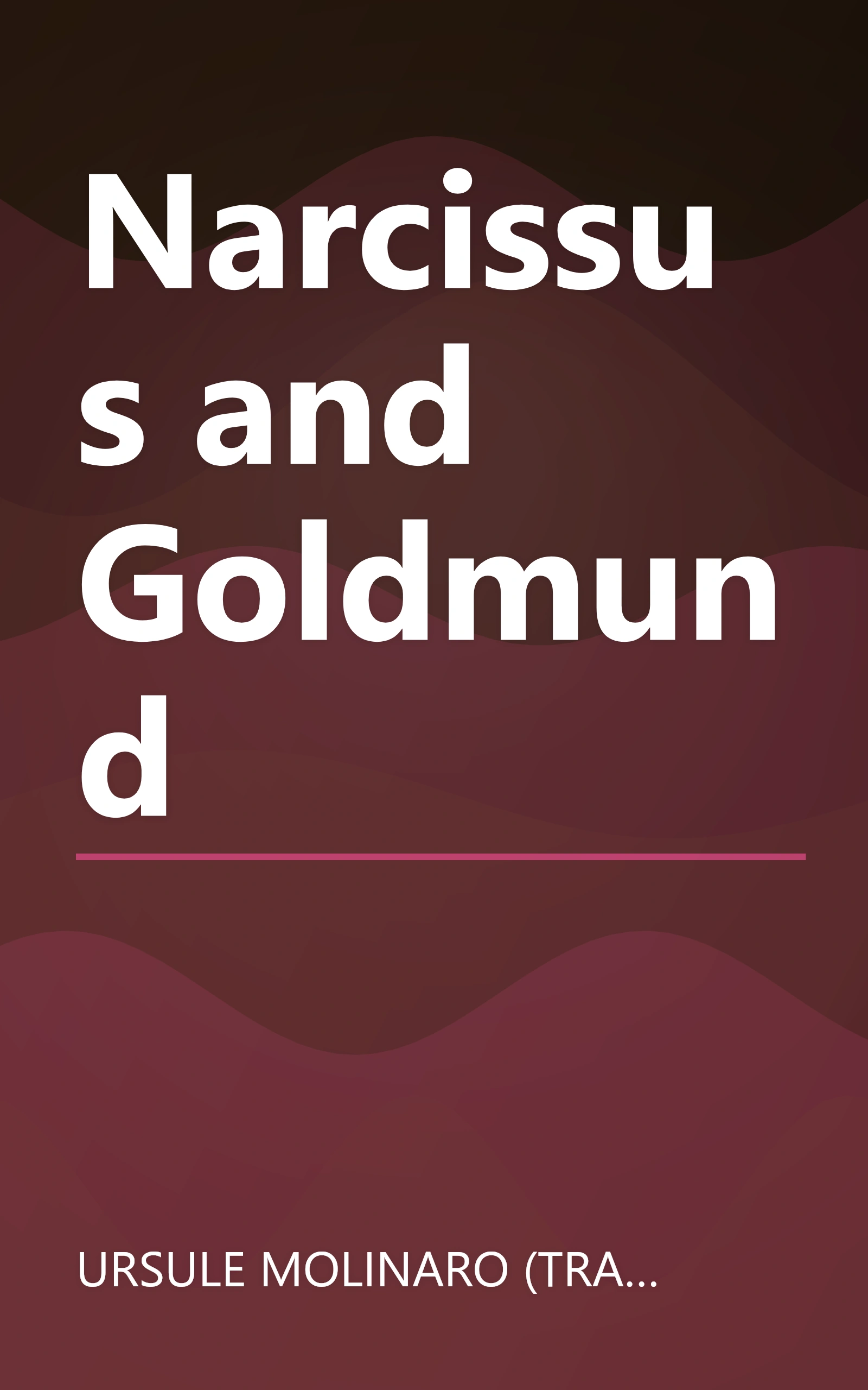 Narcissus and Goldmund book cover