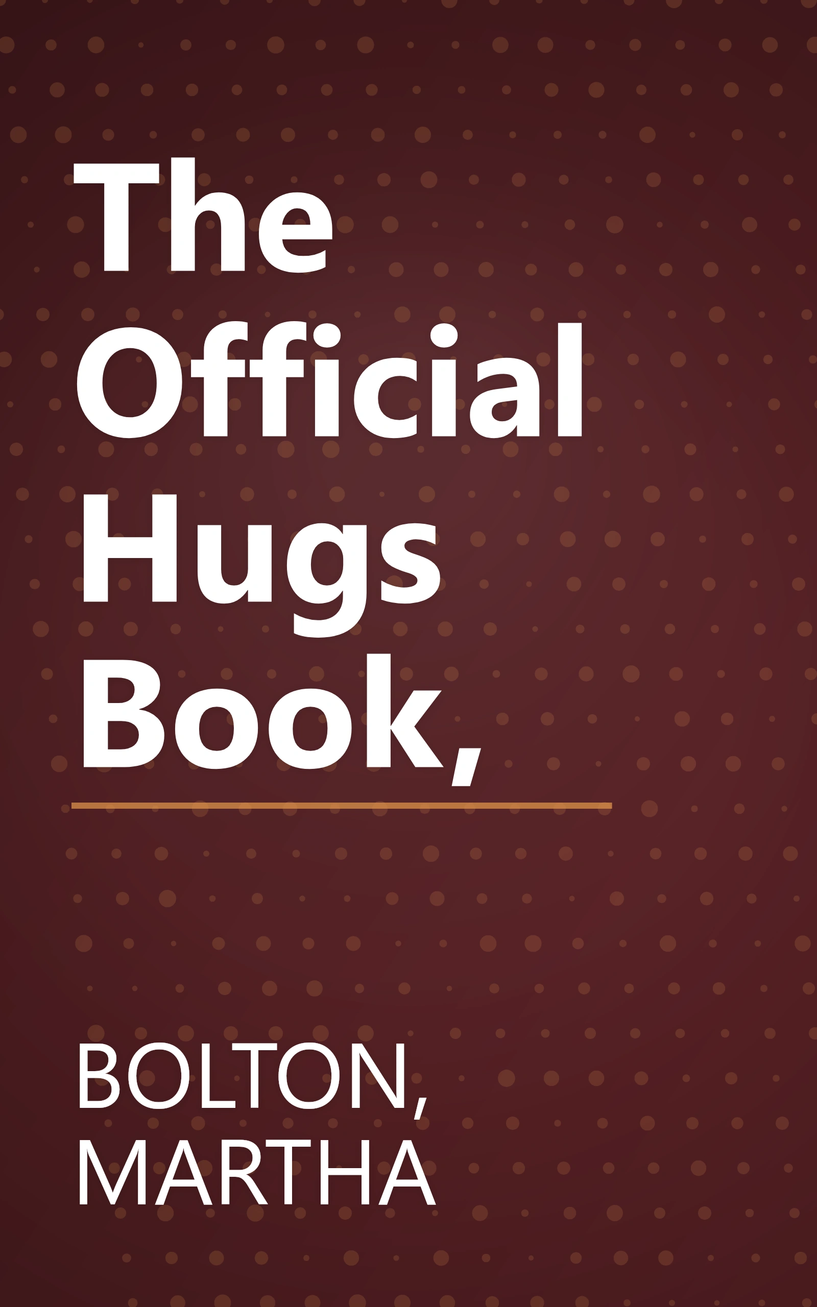 The Official Hugs Book, book cover