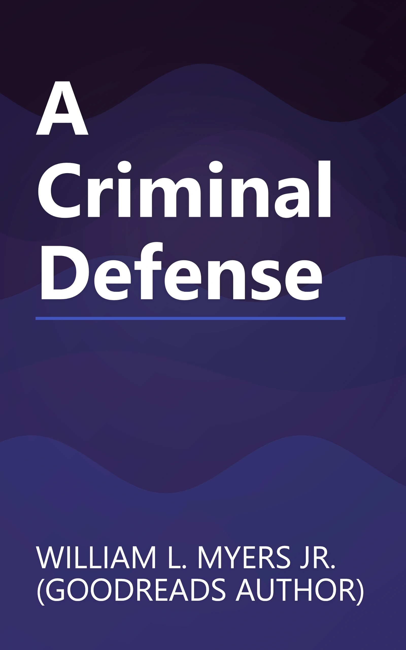 A Criminal Defense book cover