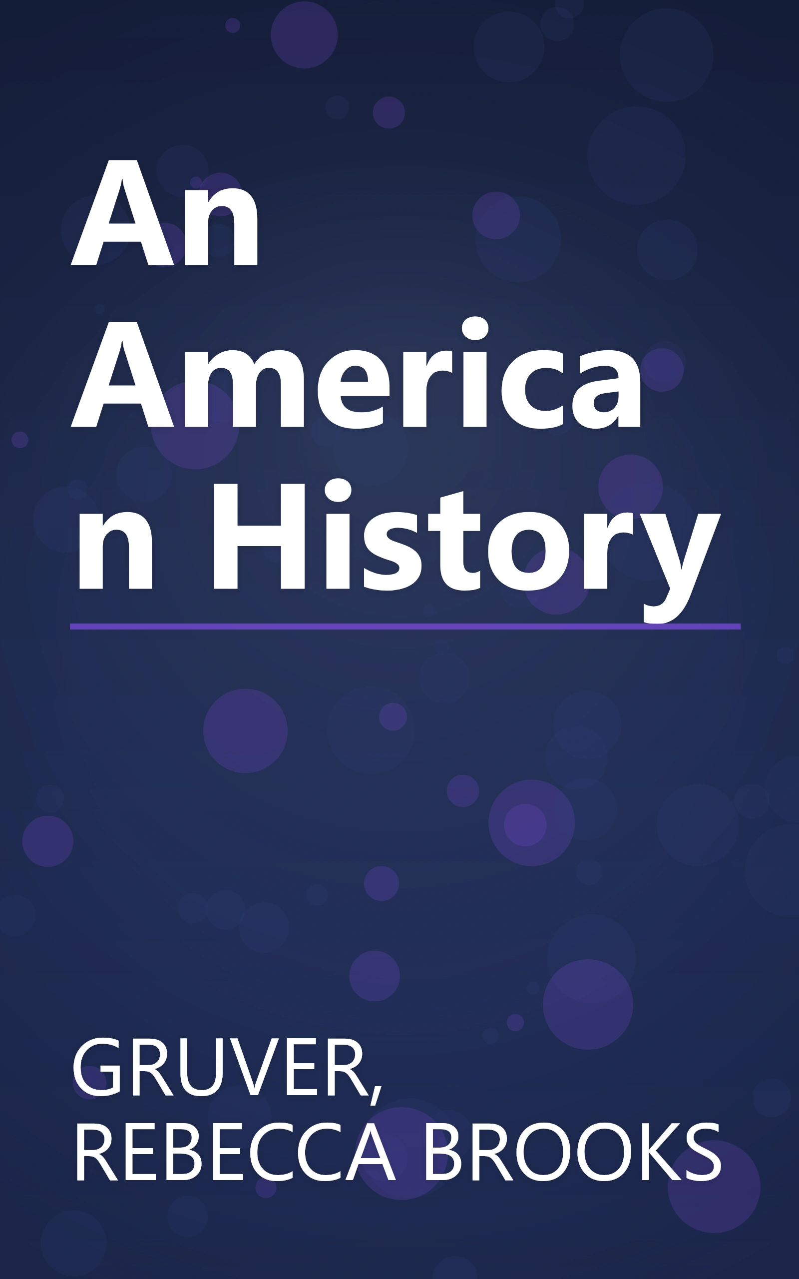 An American History book cover