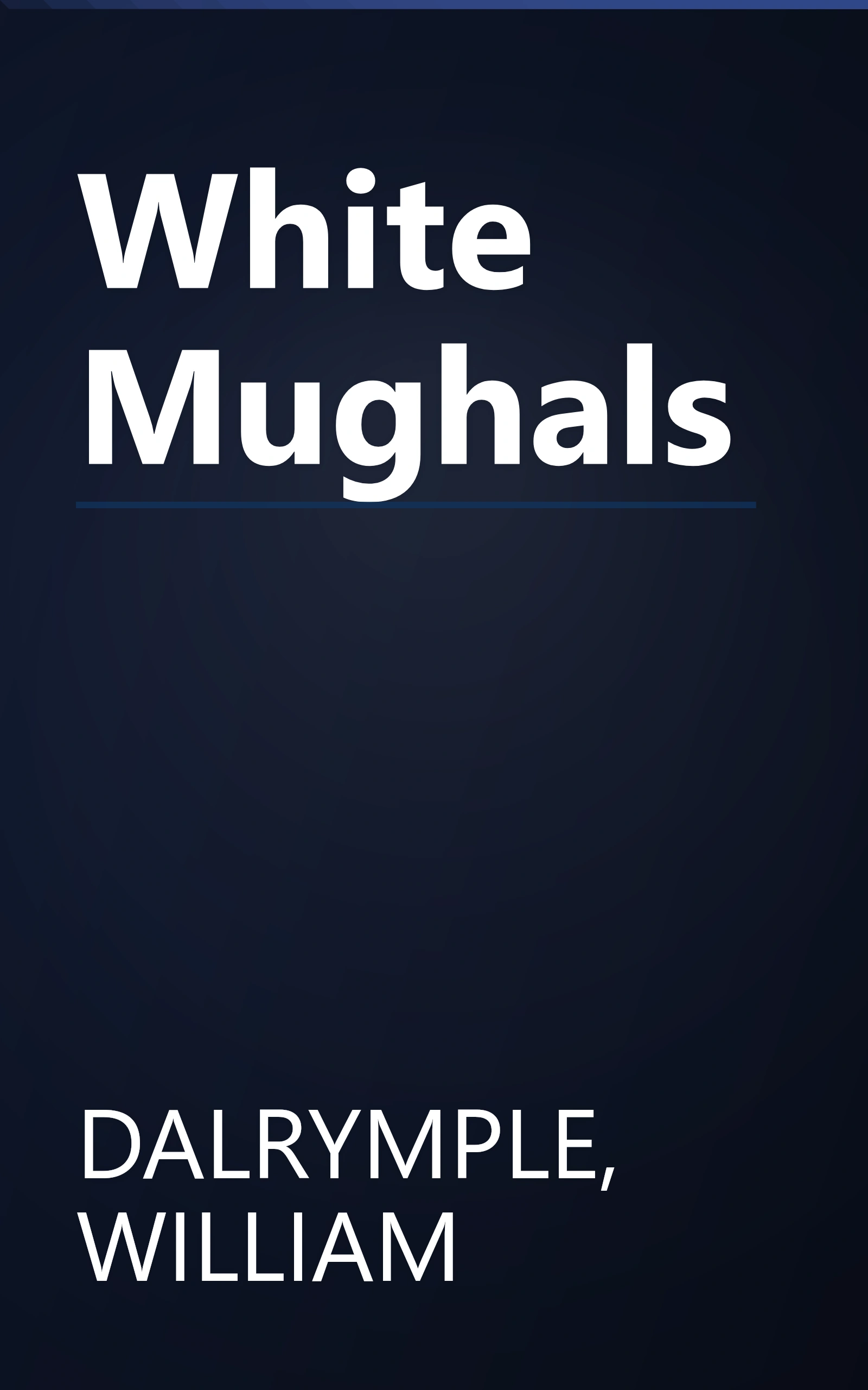 White Mughals book cover