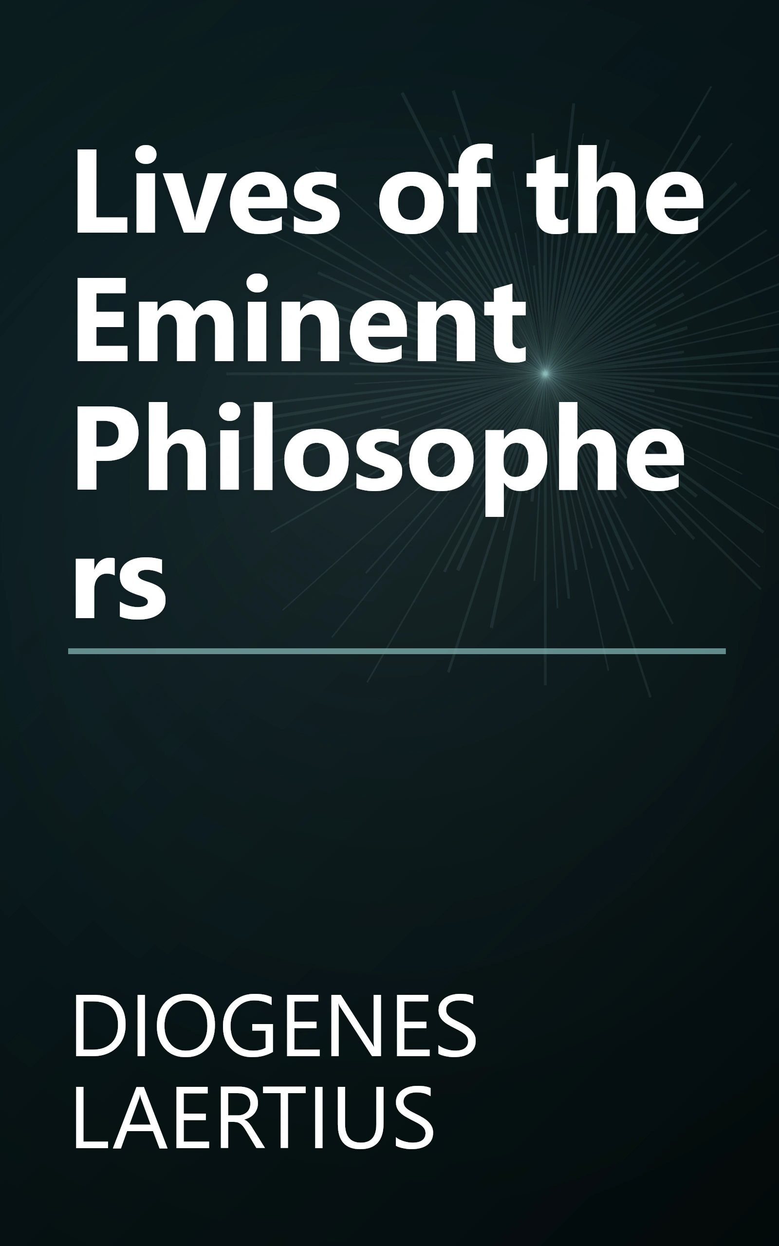 Lives of the Eminent Philosophers book cover