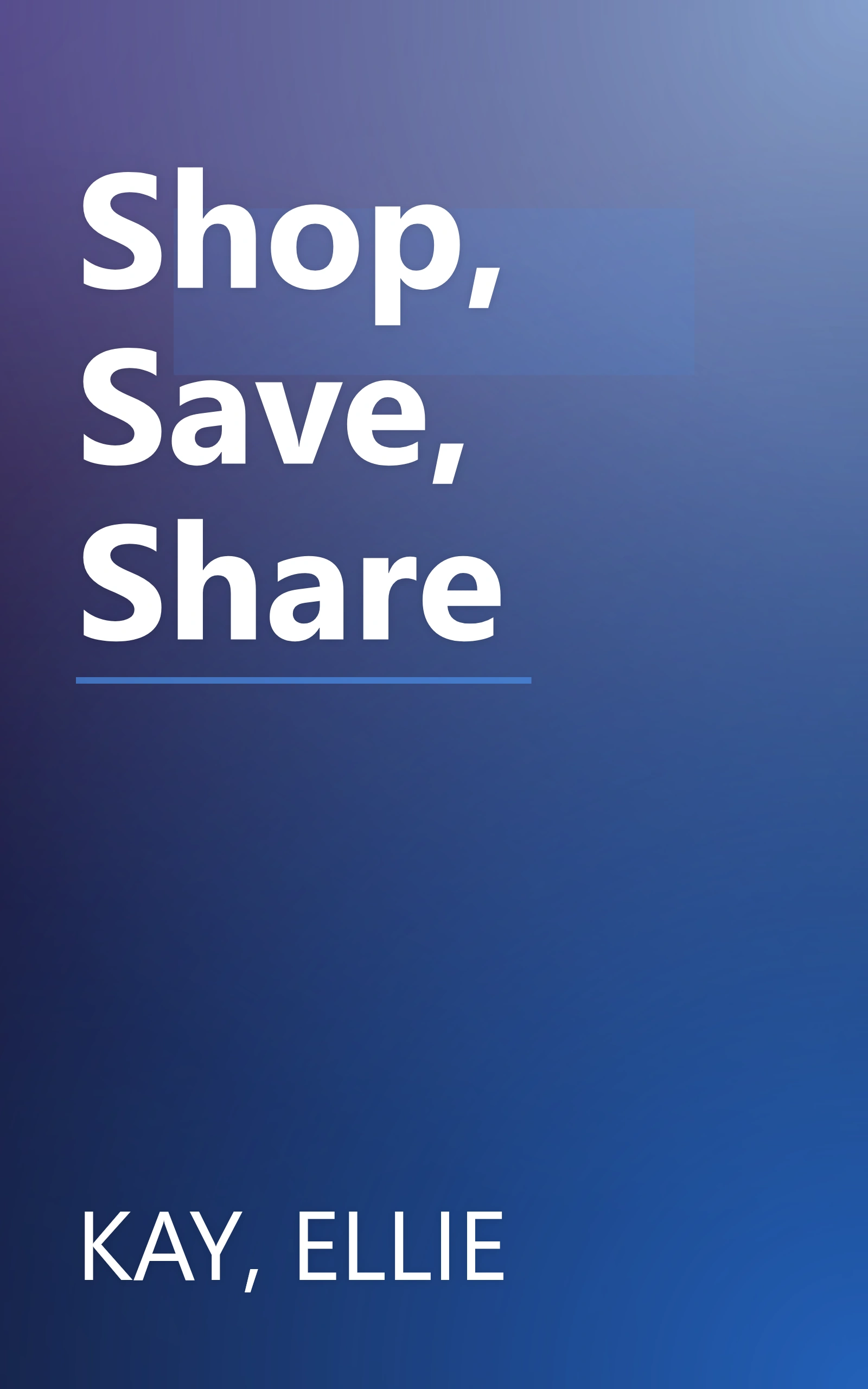 Shop, Save, Share book cover