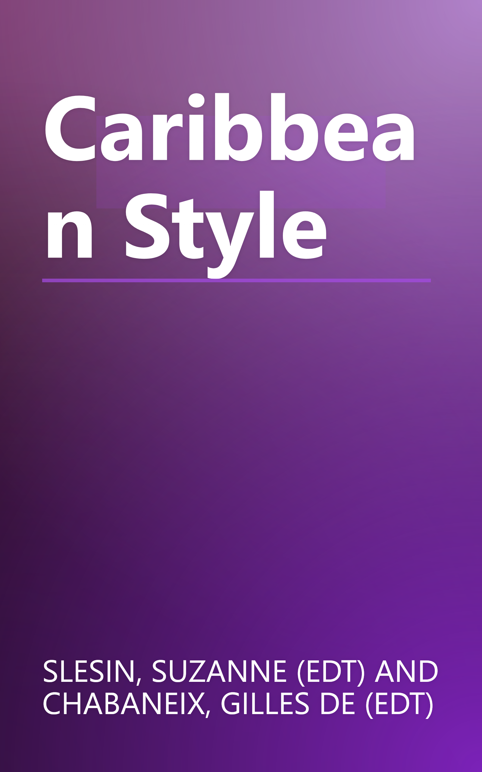 Caribbean Style book cover