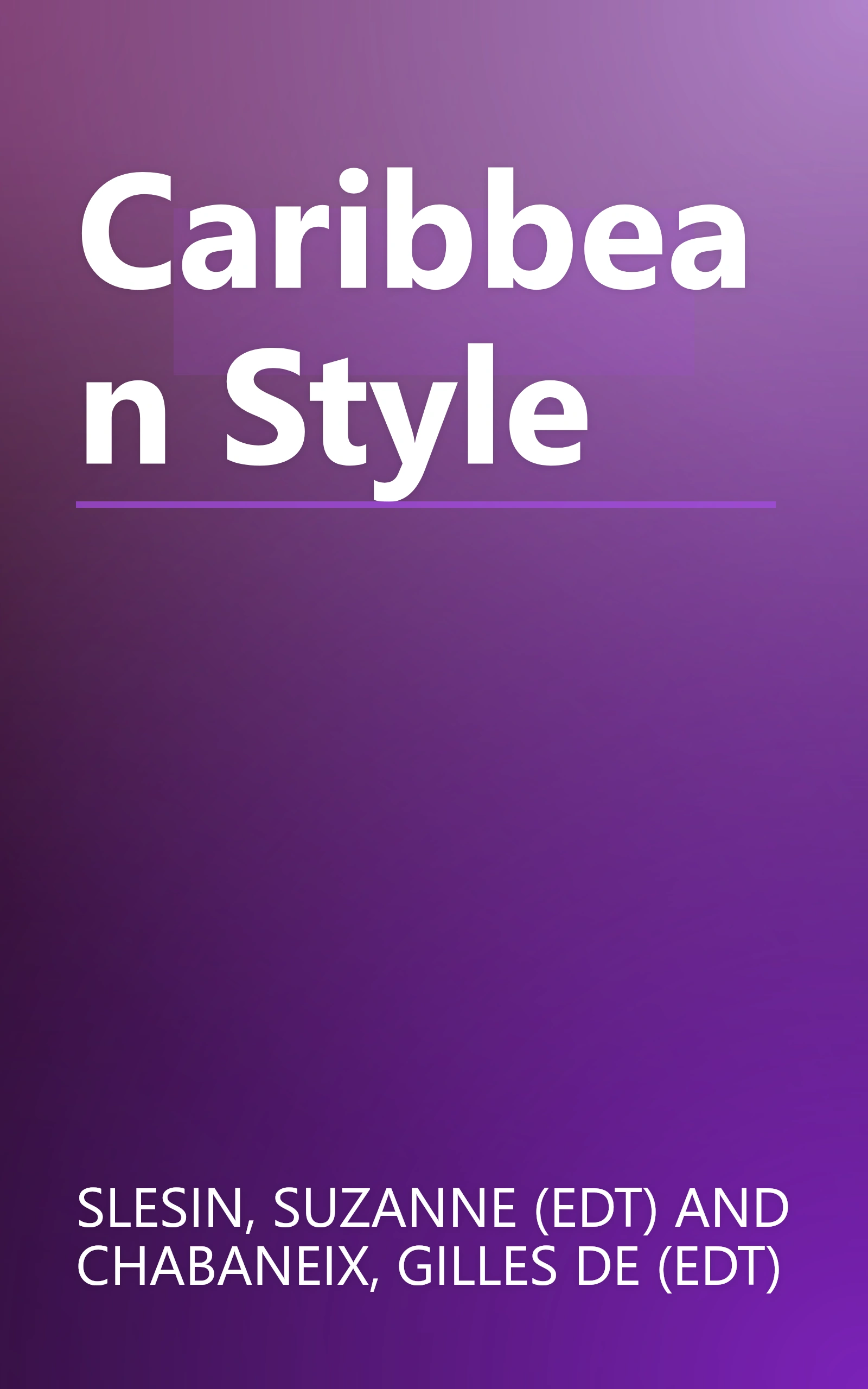 Caribbean Style book cover