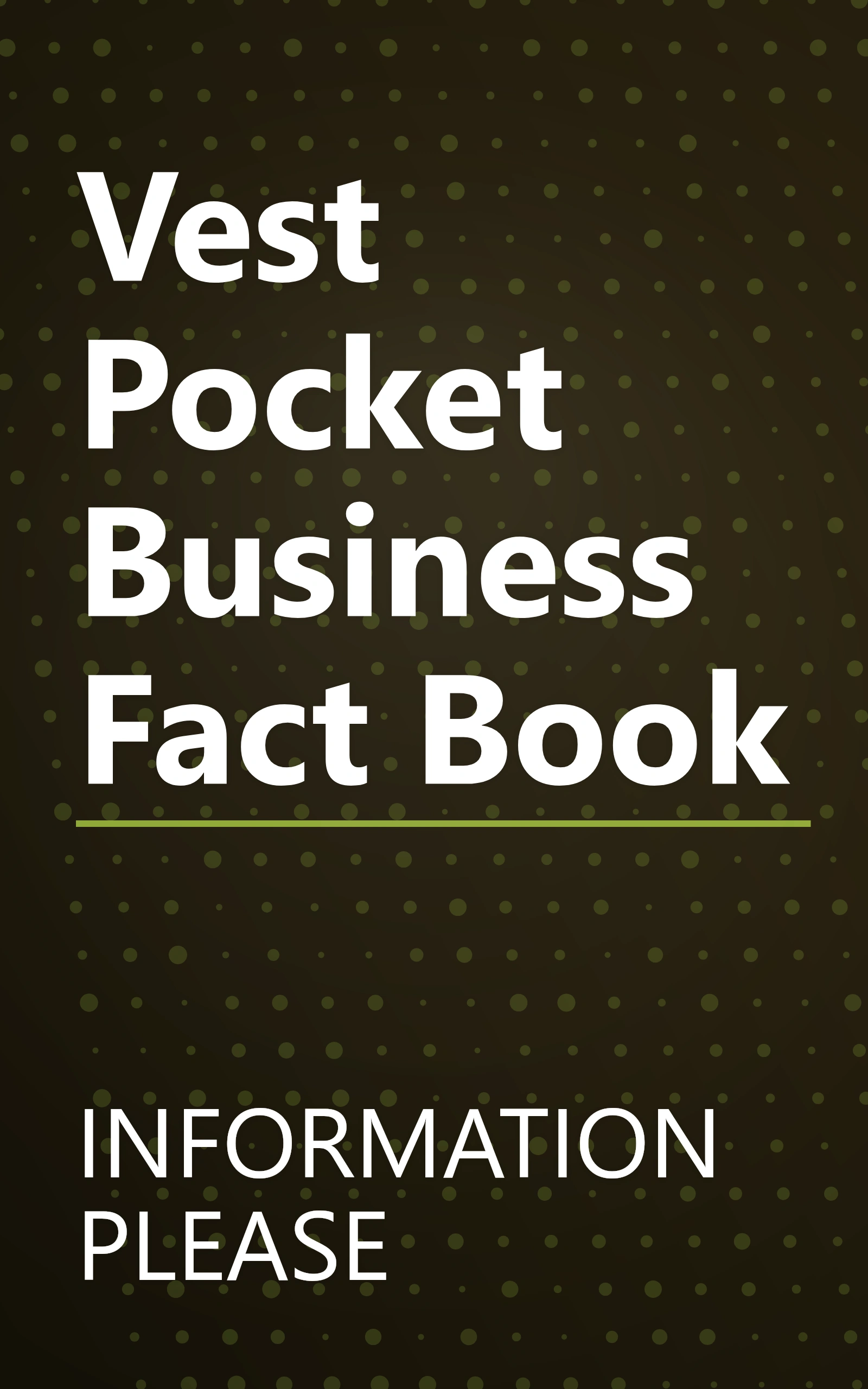Vest Pocket Business Fact Book book cover