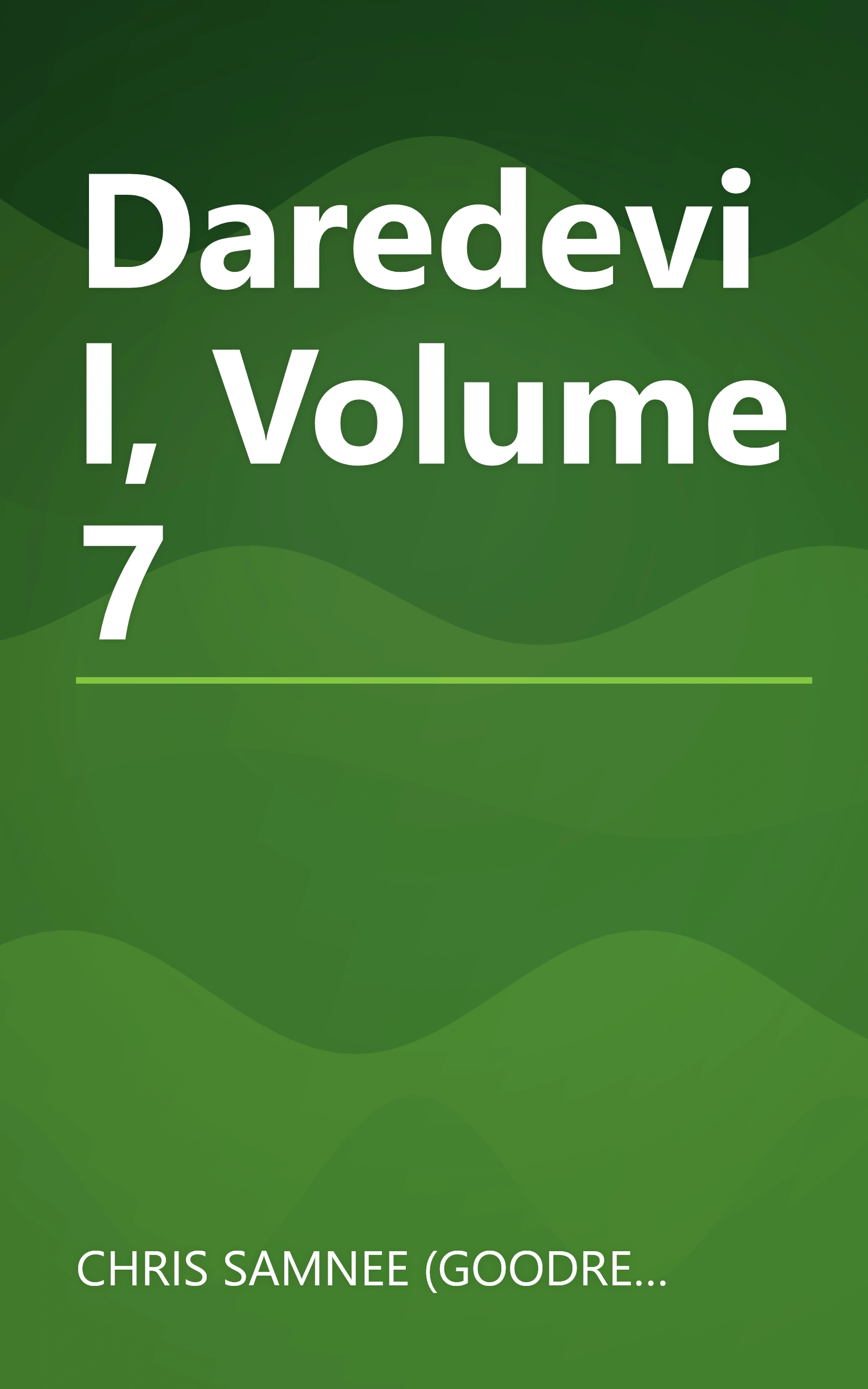 Daredevil, Volume 7 book cover