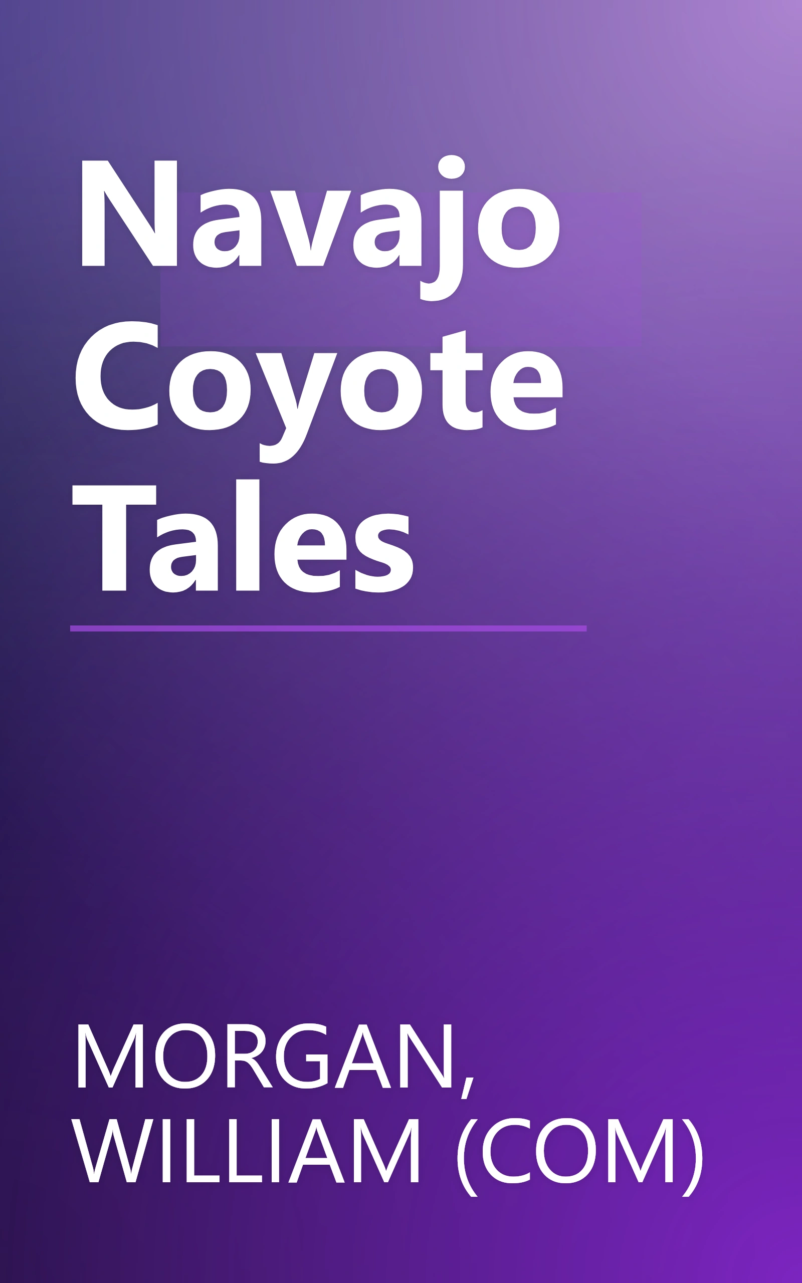 Navajo Coyote Tales book cover