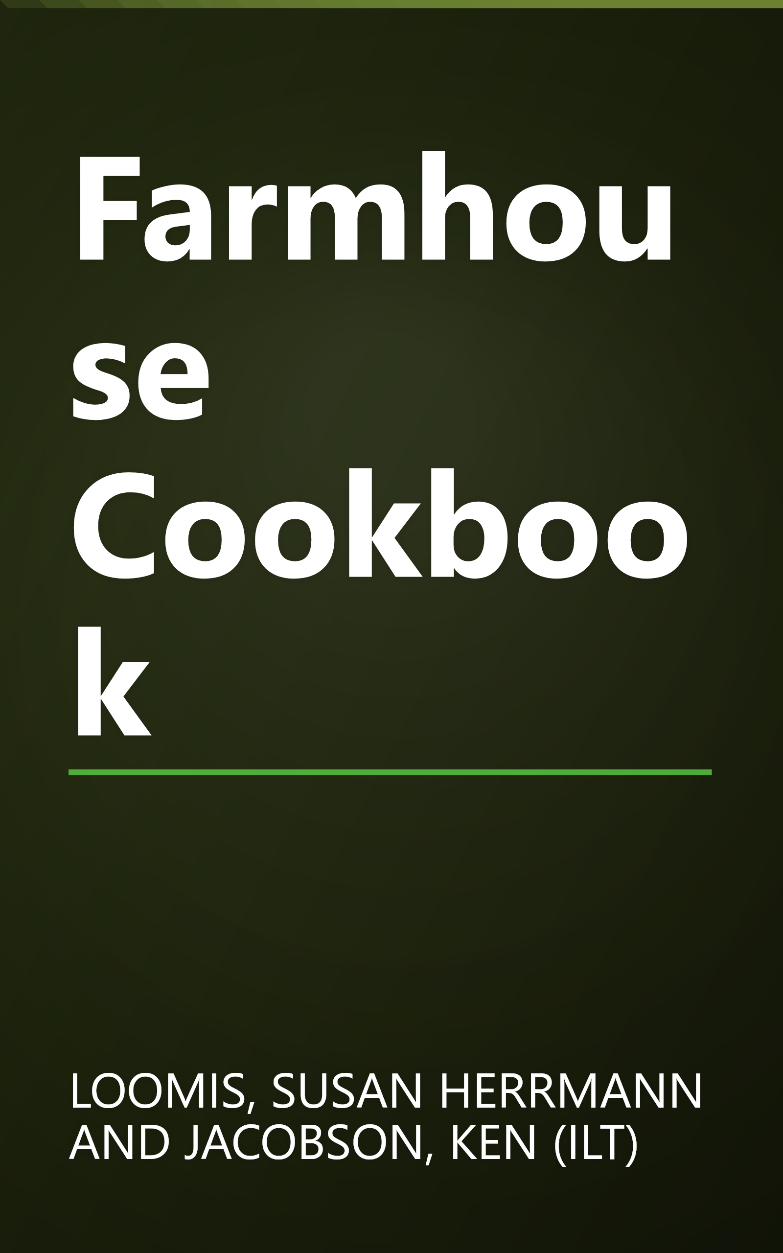 Farmhouse Cookbook book cover