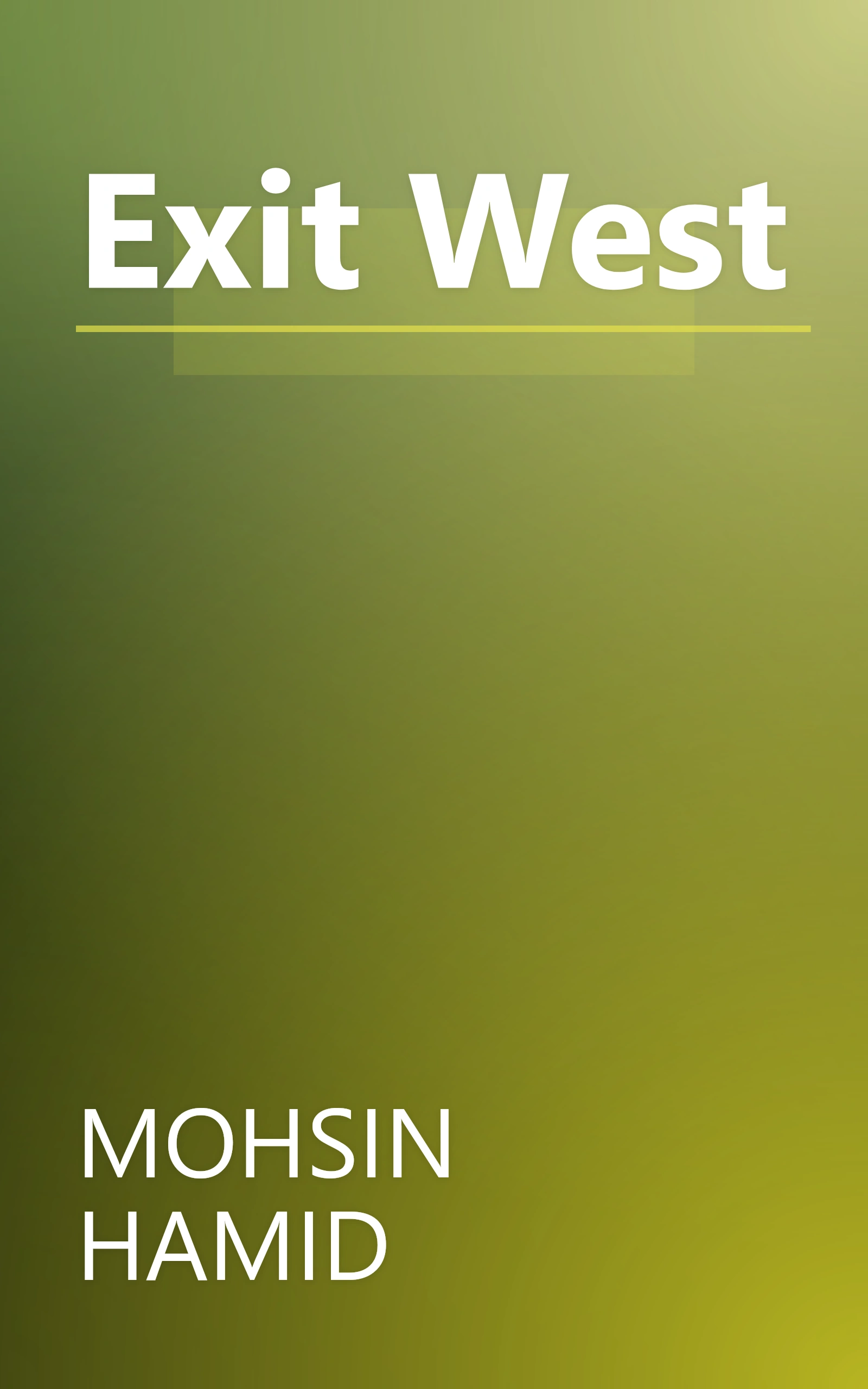 Exit West book cover