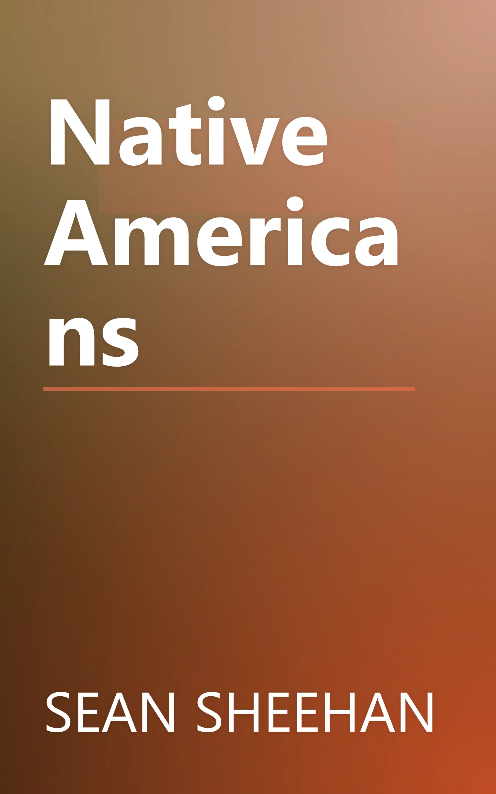 Native Americans book cover