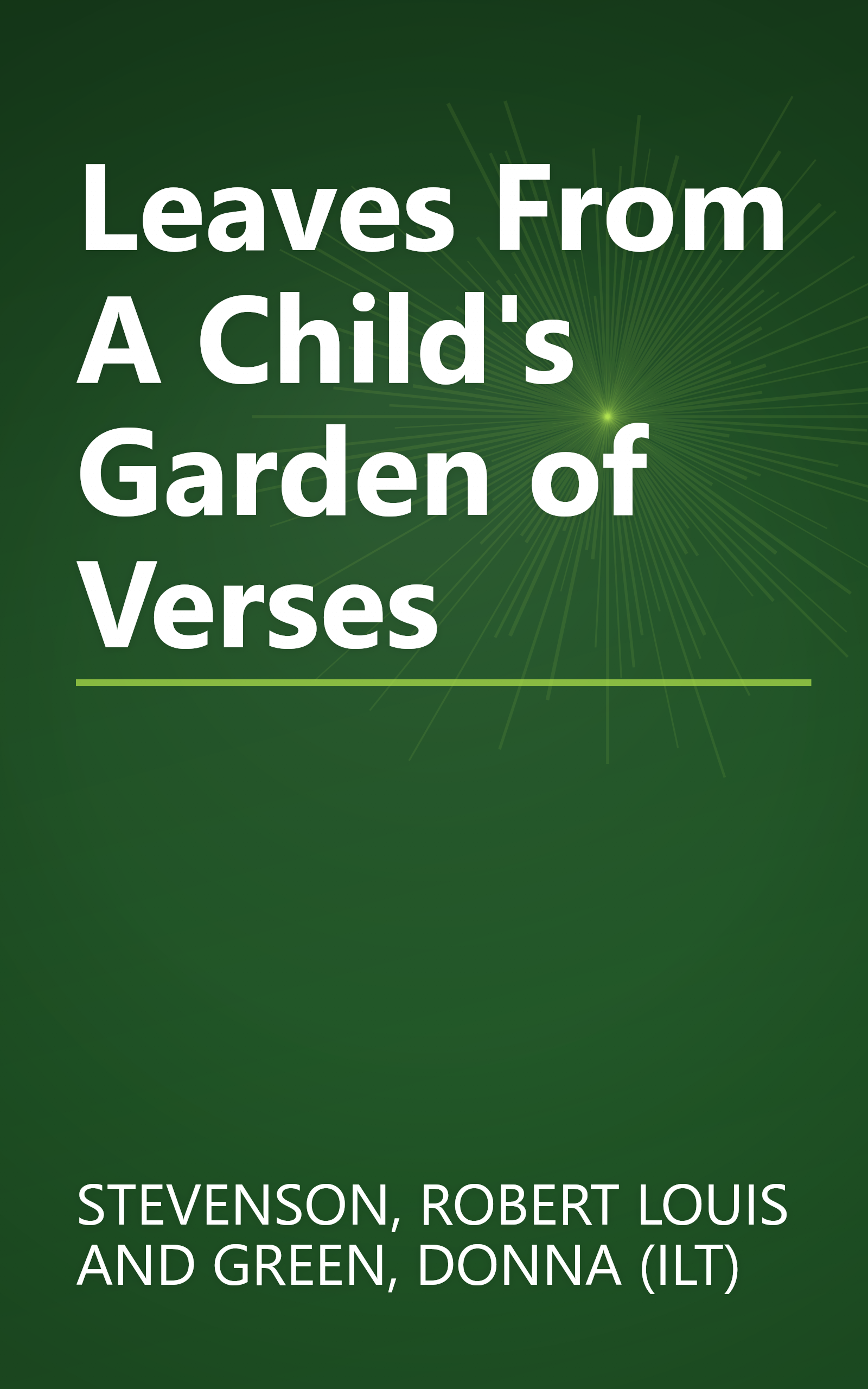 Leaves From A Child's Garden of Verses book cover