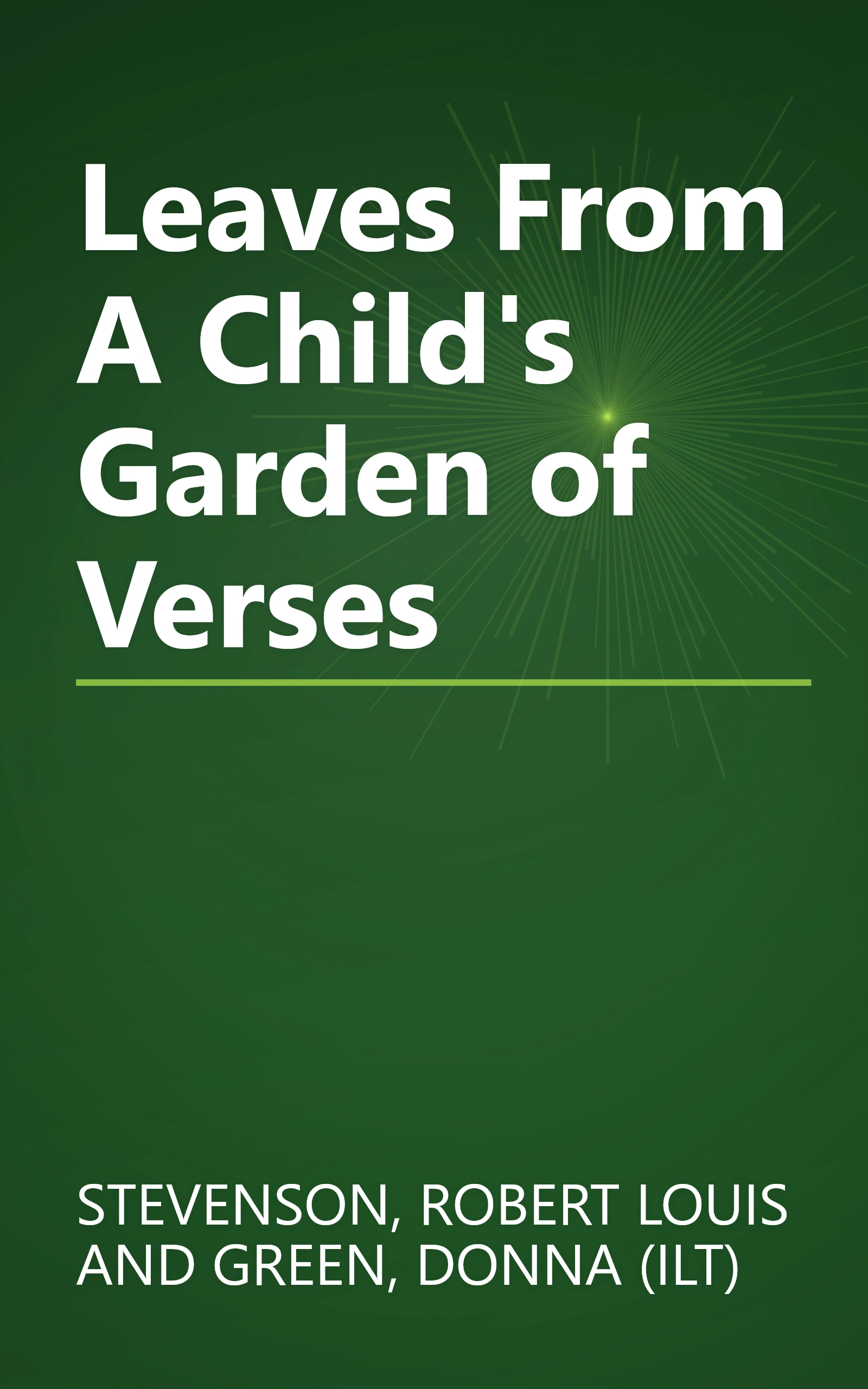 Leaves From A Child's Garden of Verses book cover