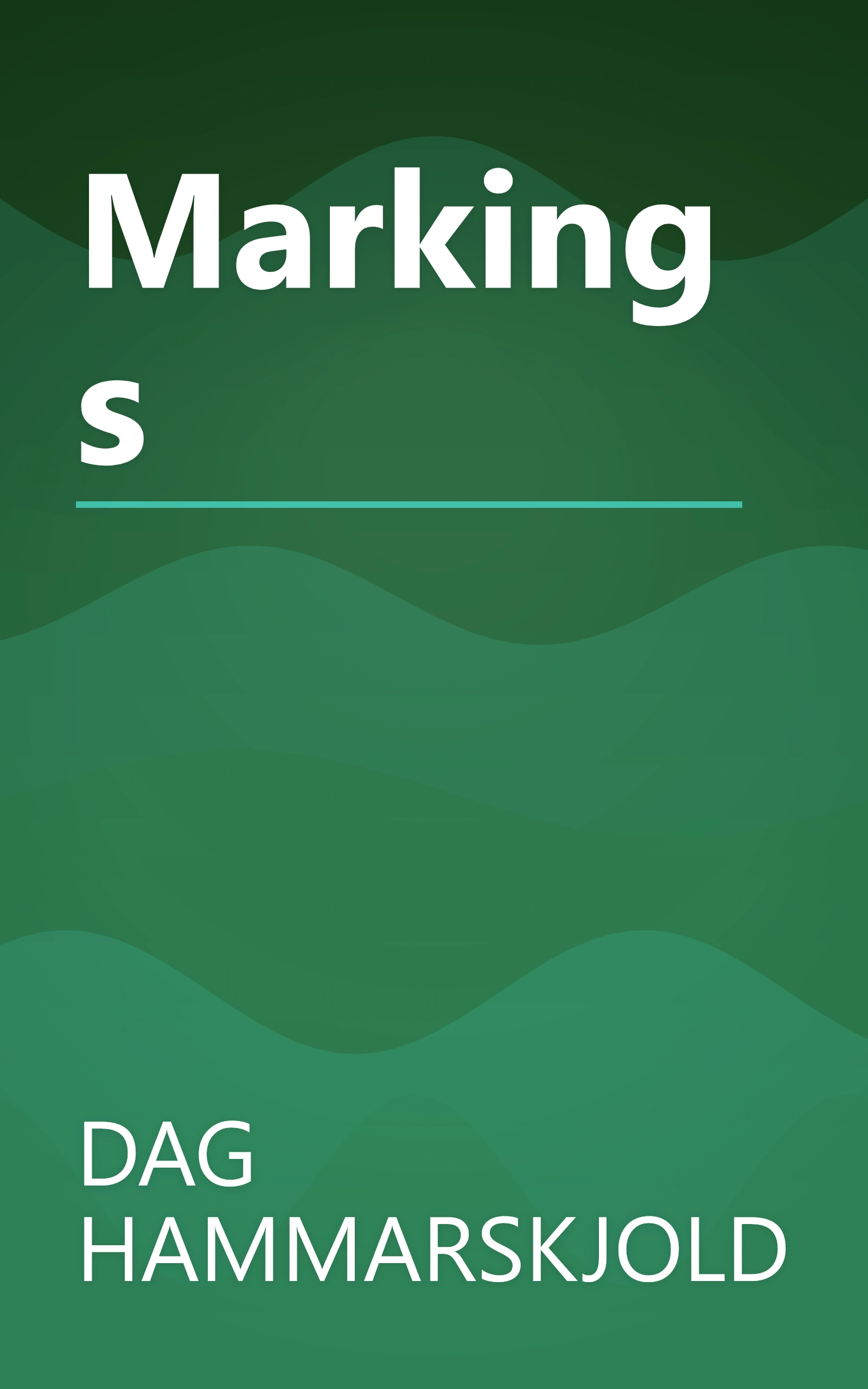 Markings book cover
