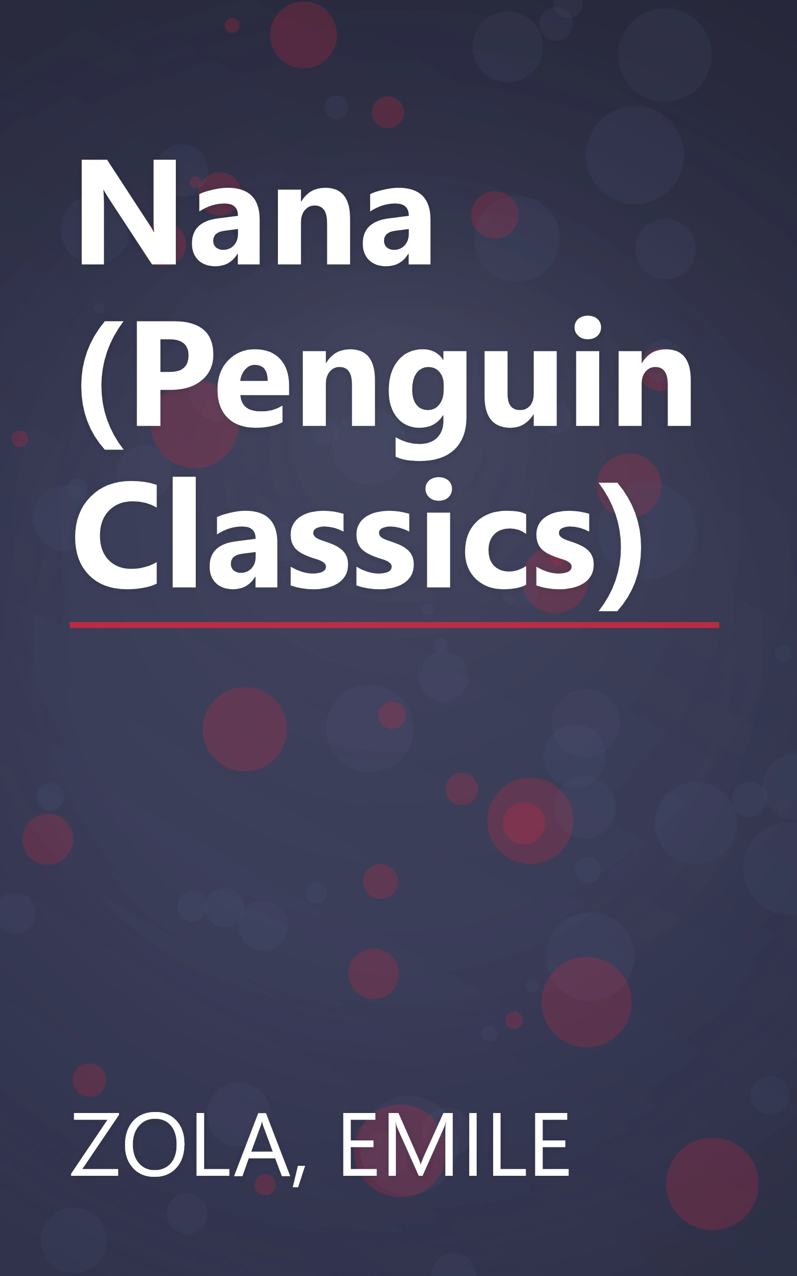Nana (Penguin Classics) book cover