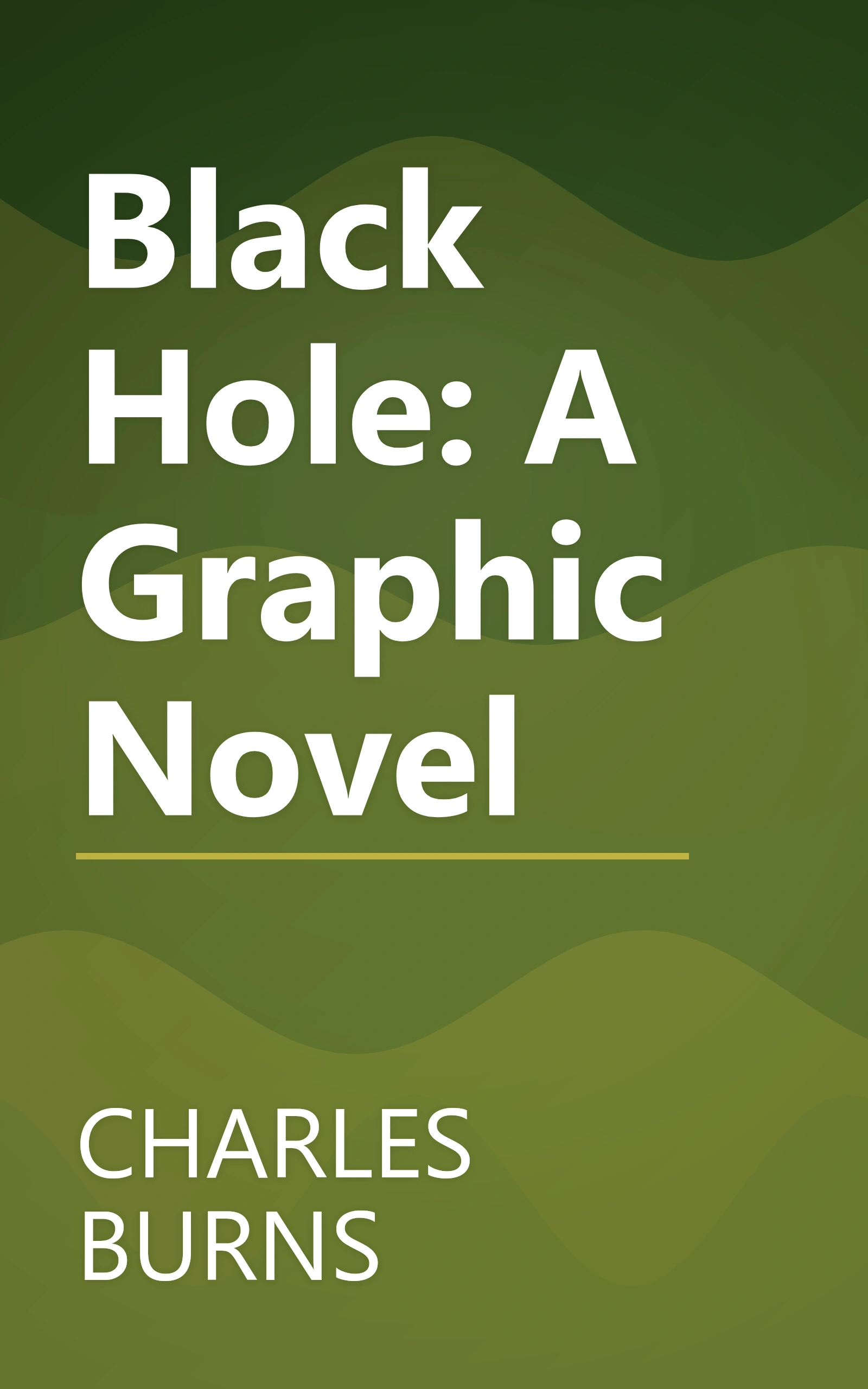 Black Hole: A Graphic Novel book cover