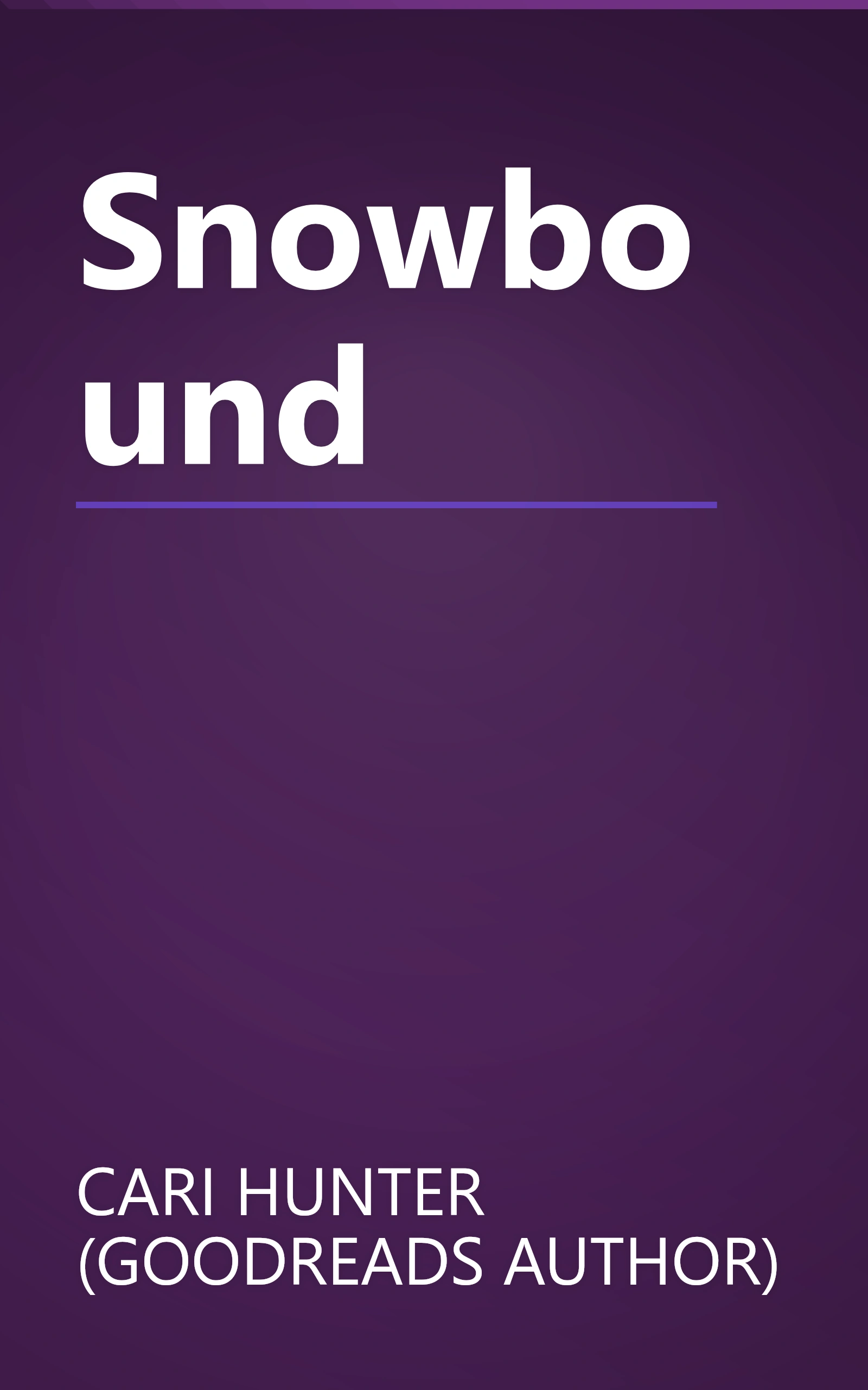 Snowbound book cover