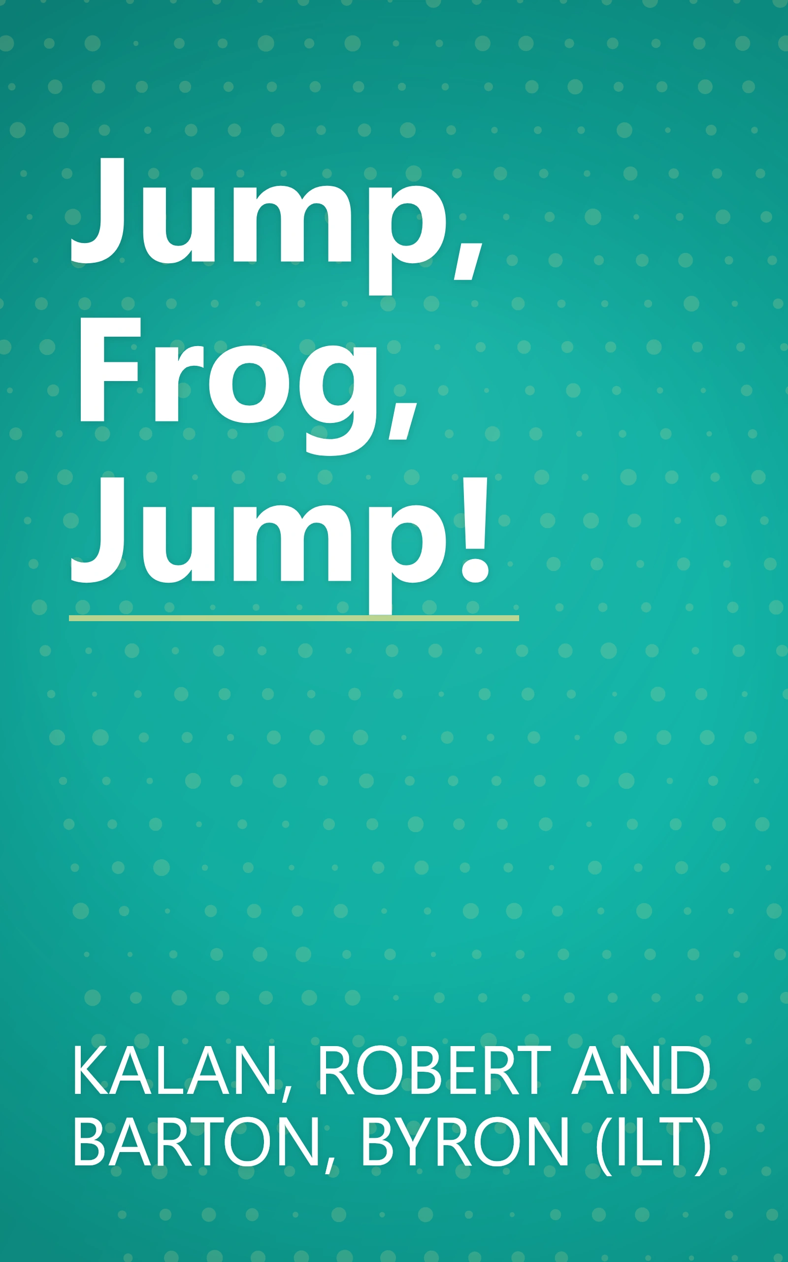 Jump, Frog, Jump! book cover