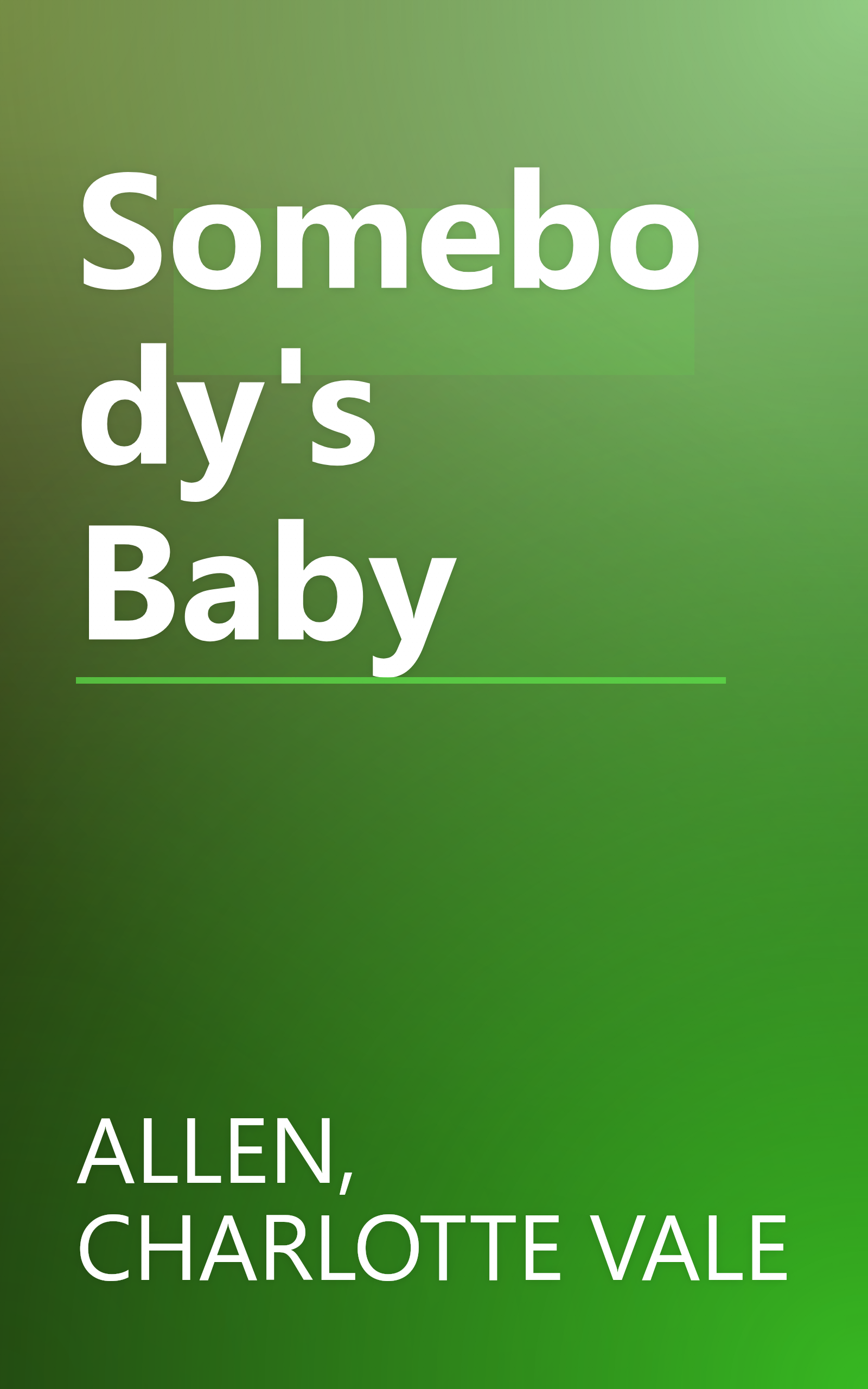 Somebody's Baby book cover