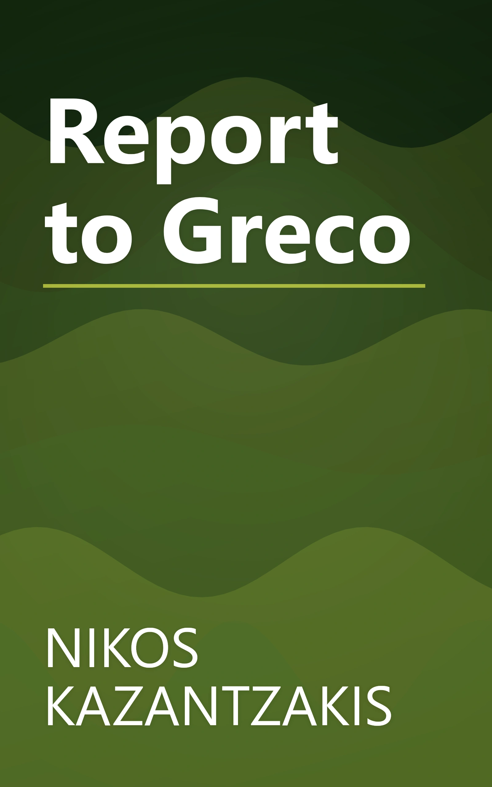 Report to Greco book cover