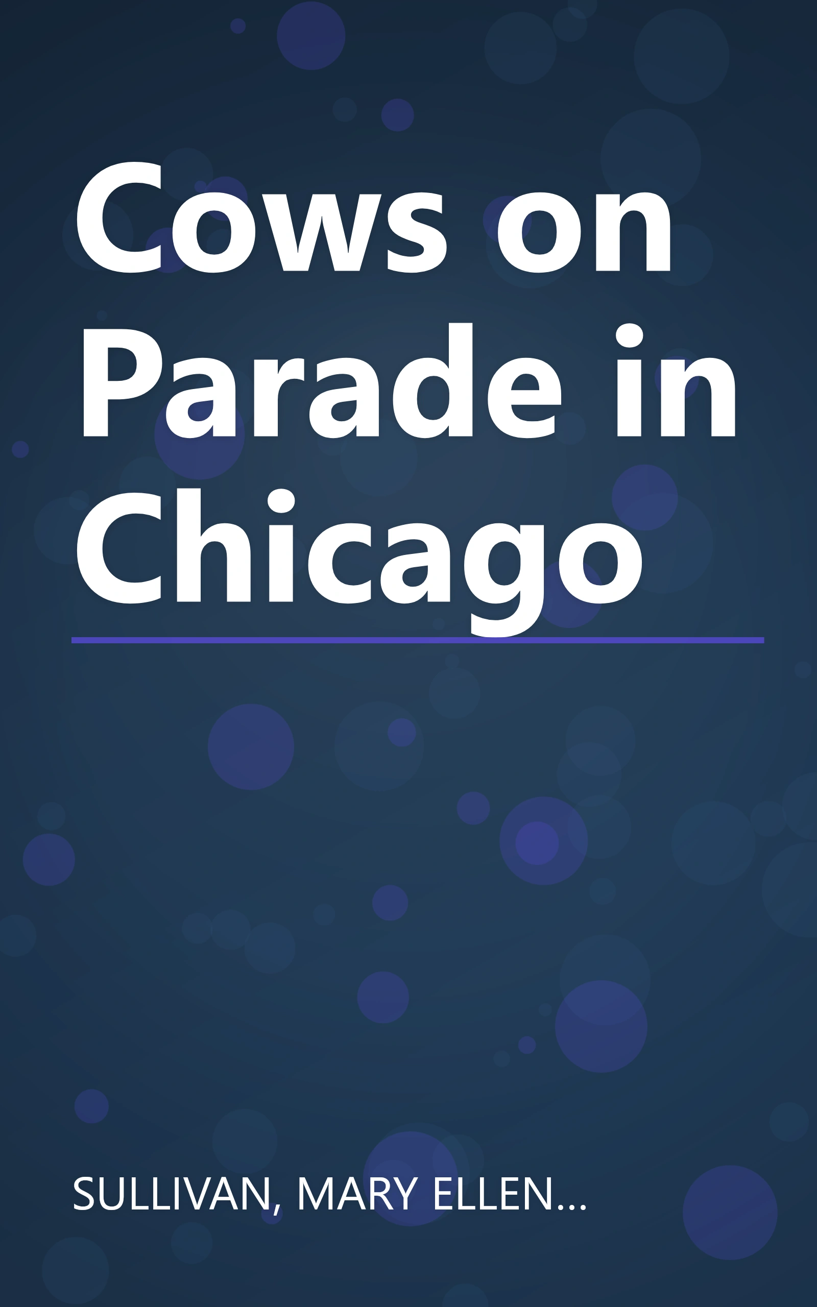 Cows on Parade in Chicago book cover