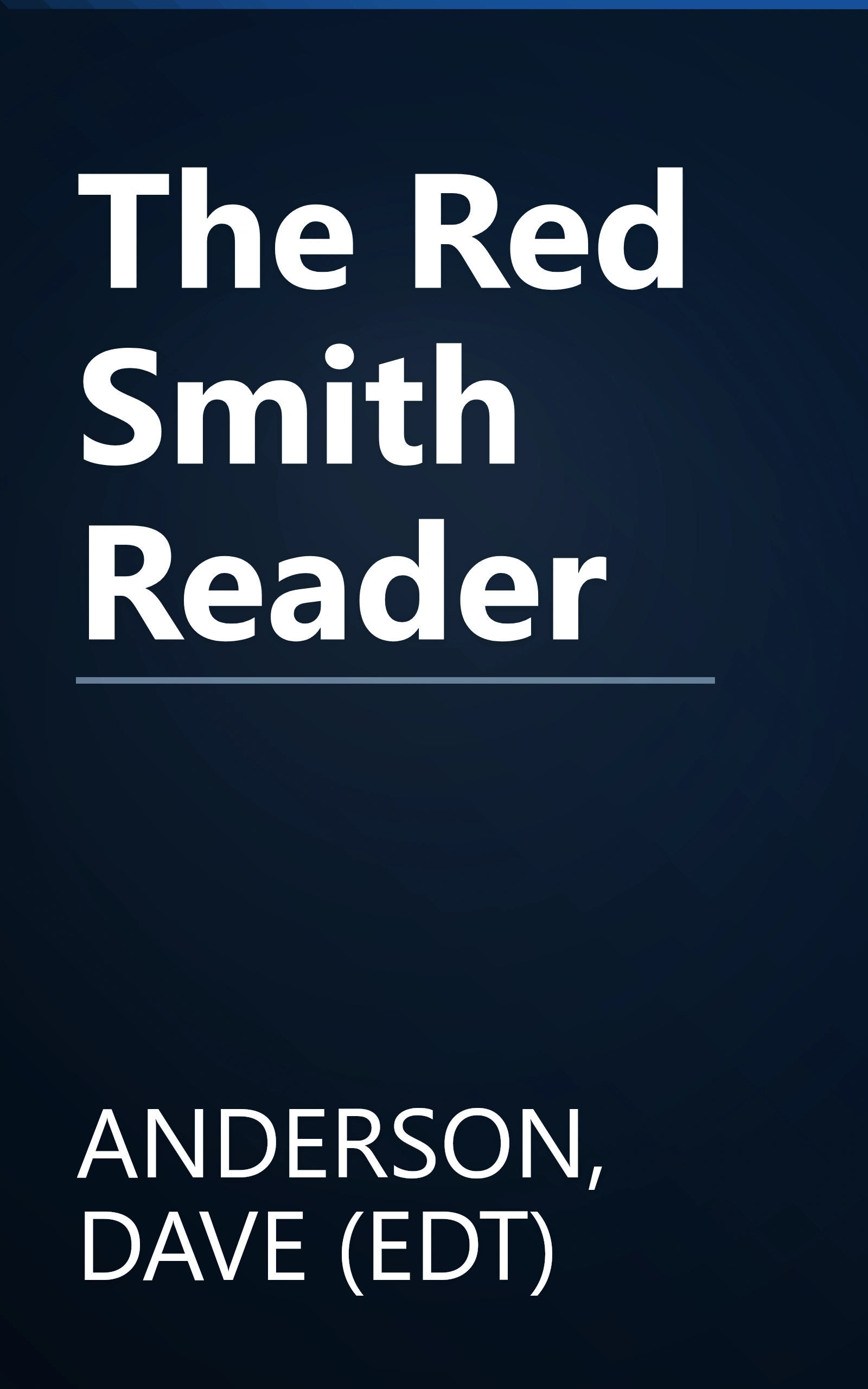 The Red Smith Reader book cover