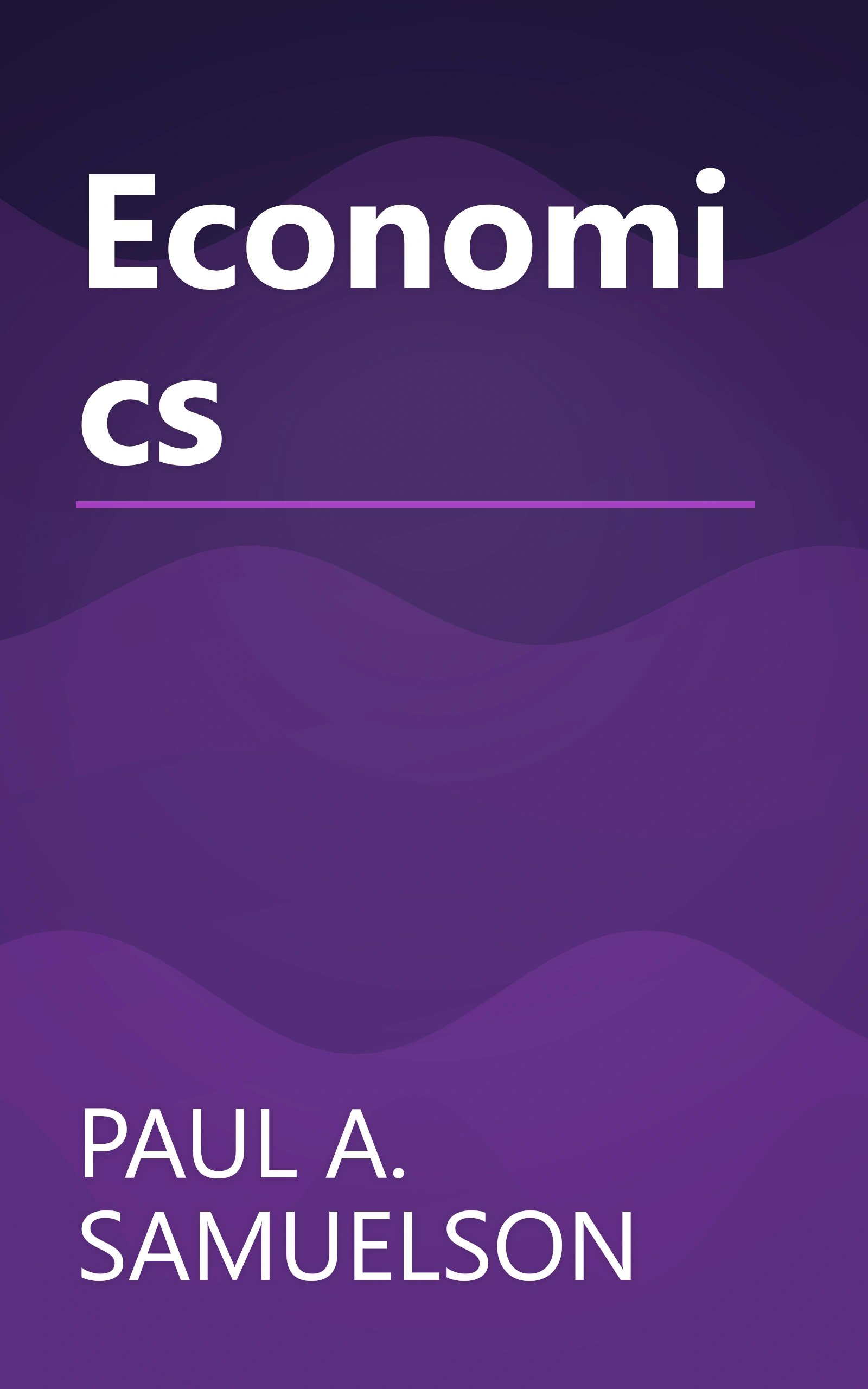 Economics book cover